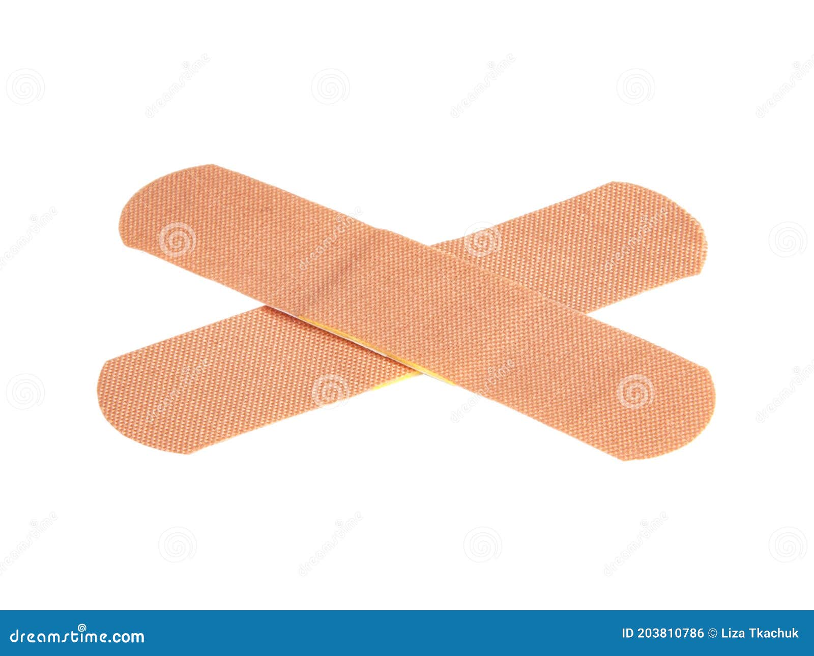 Medical Patch Plaster Isolated on the White Stock Photo - Image of ...