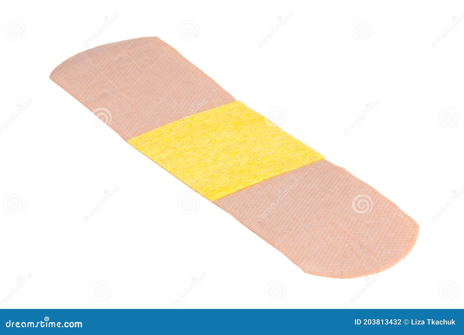 Medical Patch Plaster Isolated on the White Stock Photo - Image of skin ...