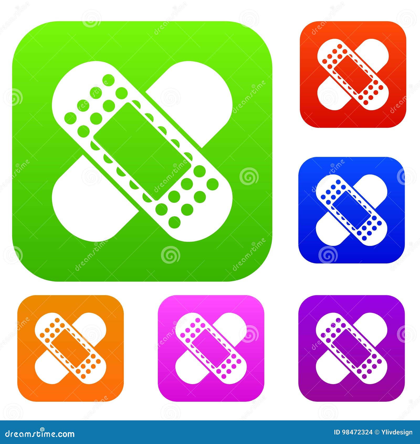 Medical Patch Set Collection Stock Vector - Illustration of health ...