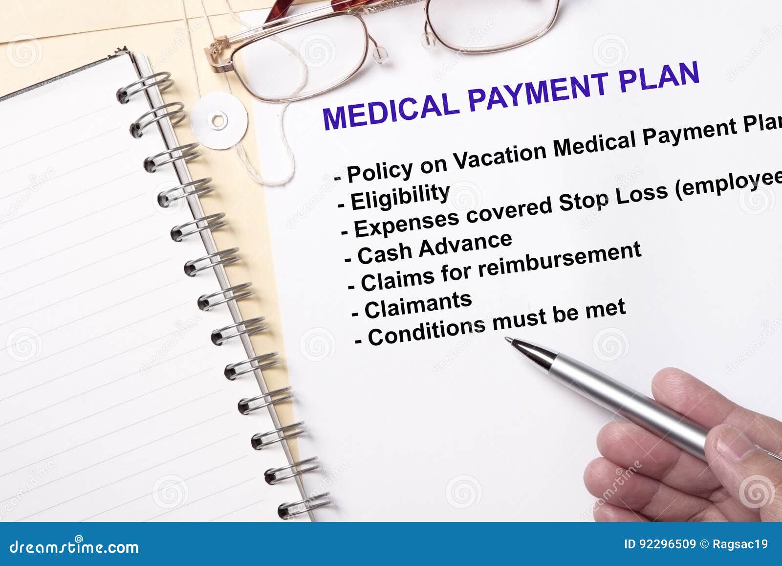 Medical payment plan stock image. Image of vacation, patient - 92296509