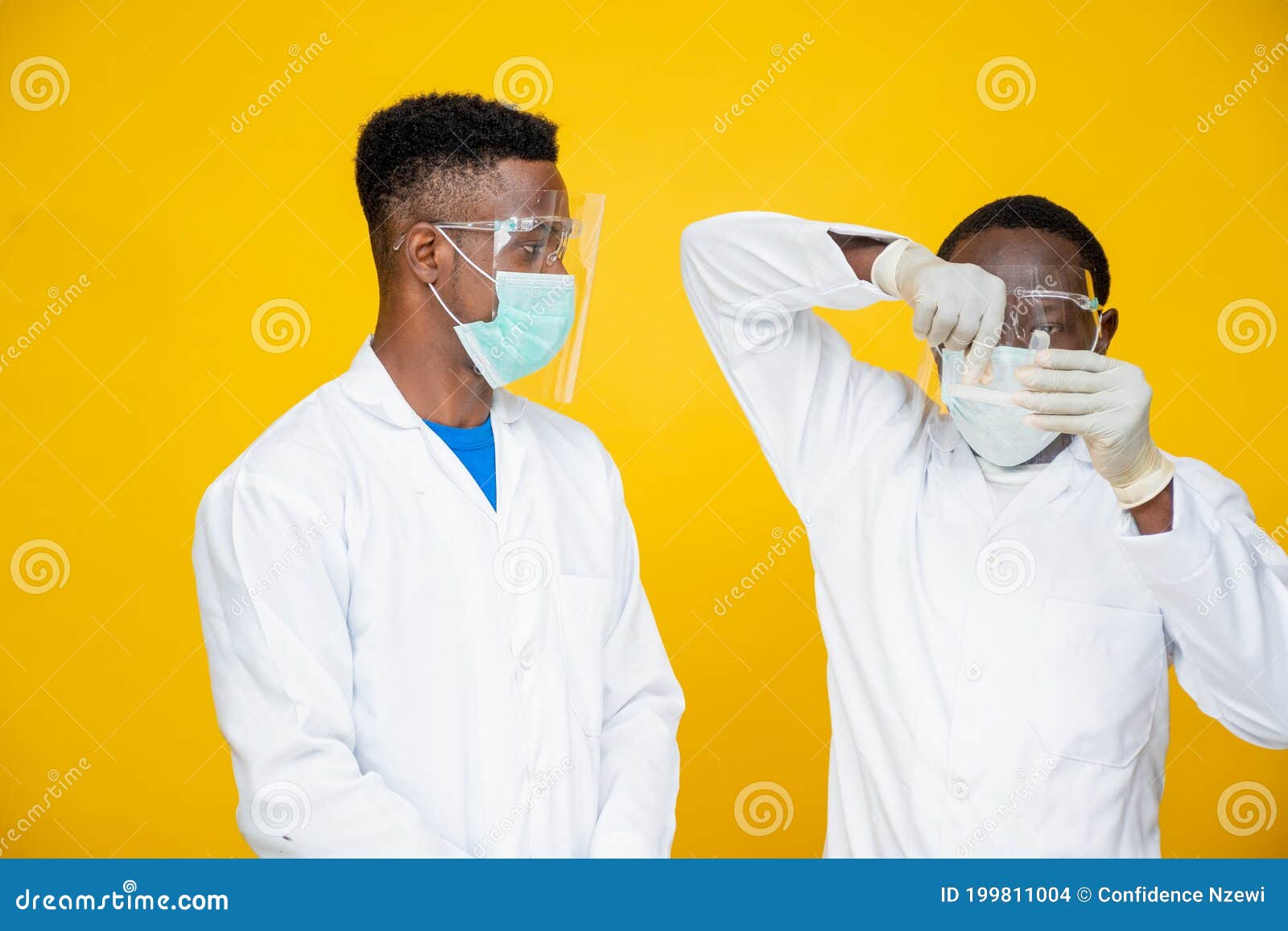 Medical Persons in Lab Coats Carrying Out a Study and Tests Stock Photo ...