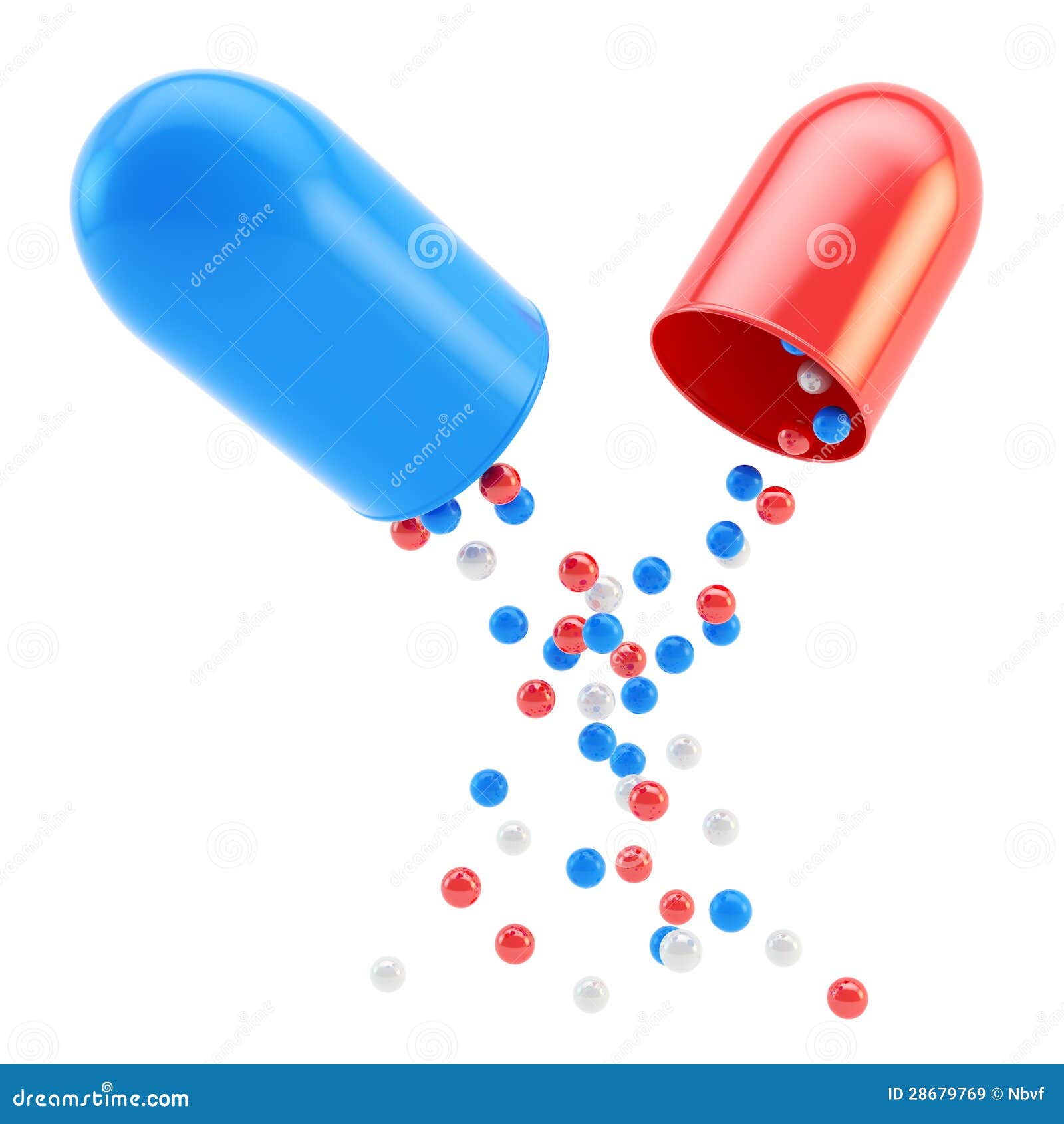 Medical Pill Capsule Insides As Spherical Elements Stock Illustration ...
