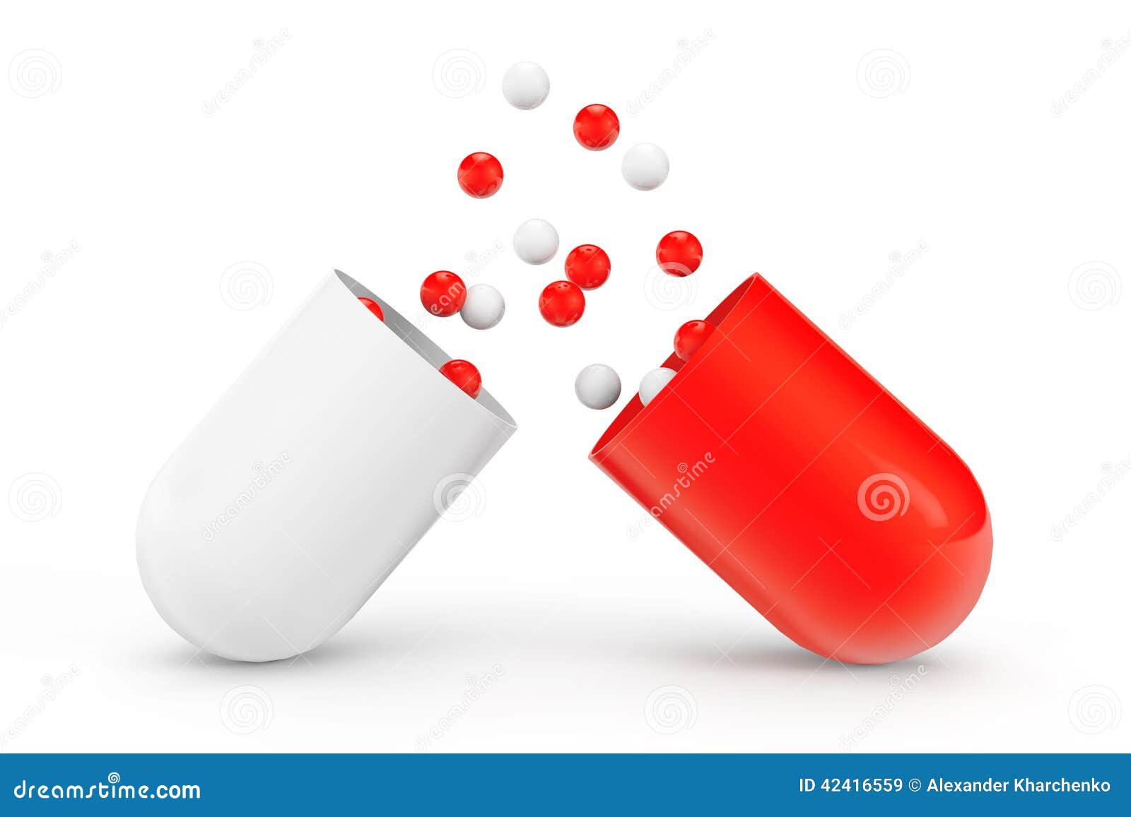 Medical Pill Capsule Insides As Spherical Elements Royalty-Free Stock ...