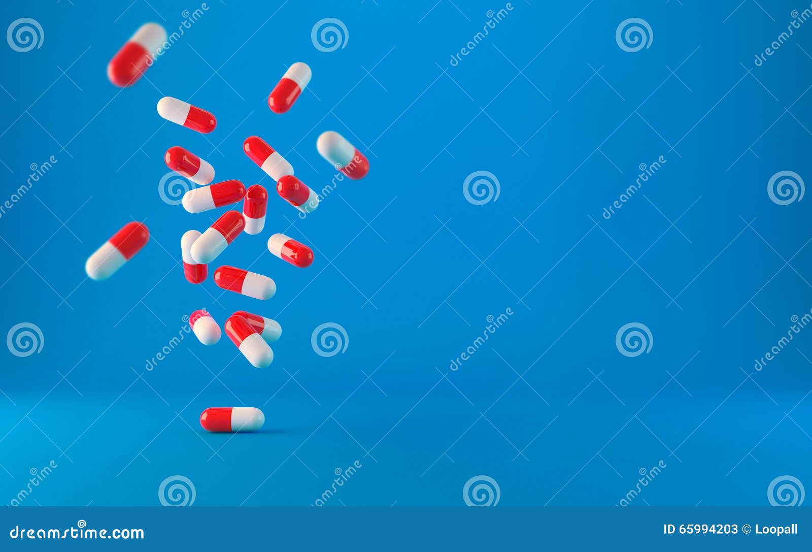 Medical Pills Drugs Falling Down Stock Illustration - Illustration of ...