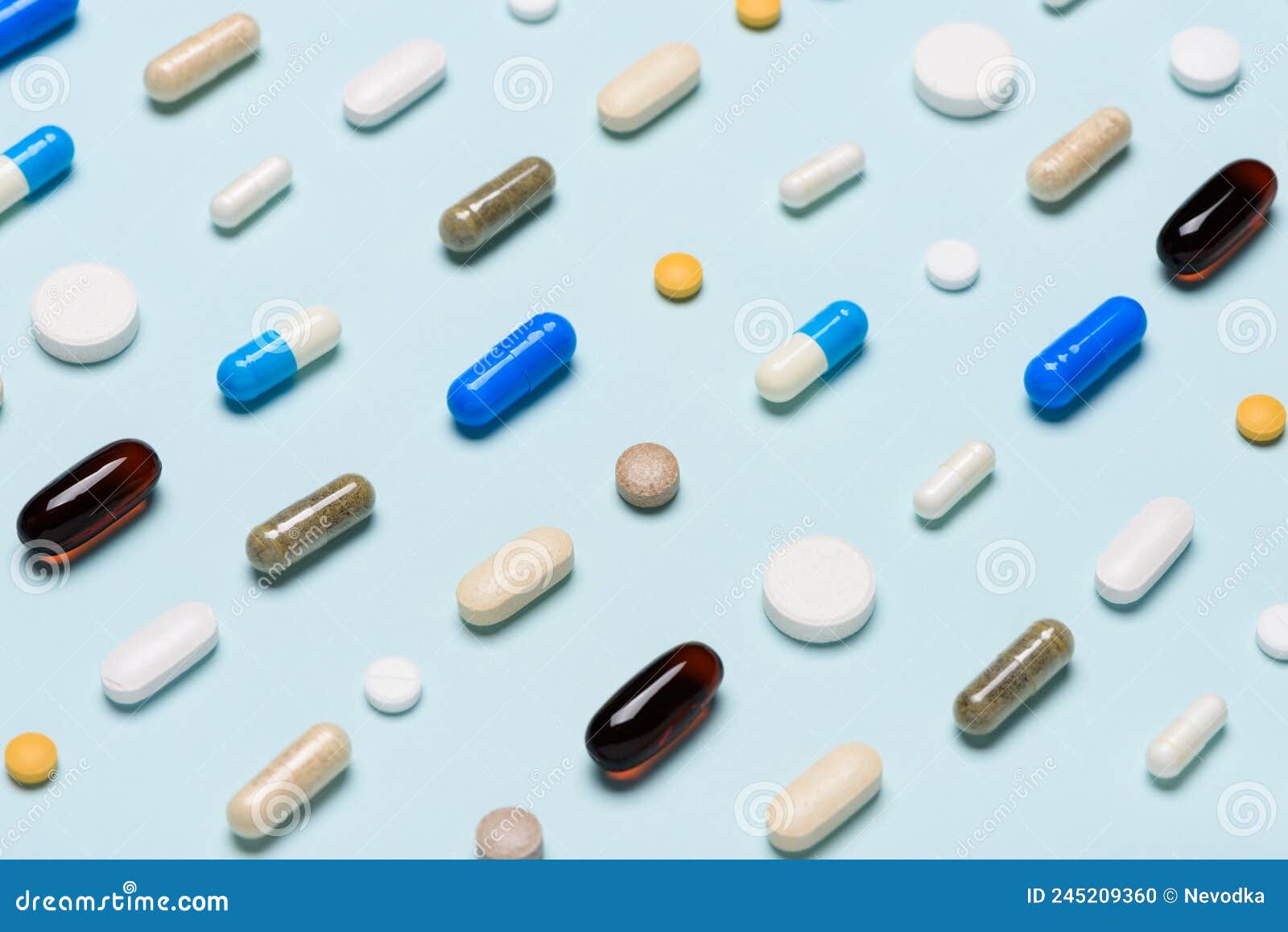 Medical Pills Drugs Pattern Assortment Stock Photo - Image of minerals ...