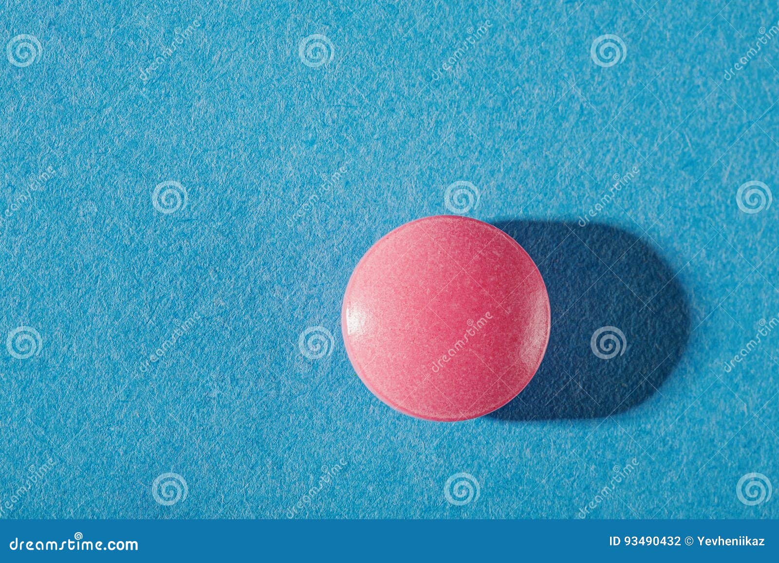 Medical Pills Round Shape with Expressive Shadows Stock Photo - Image ...