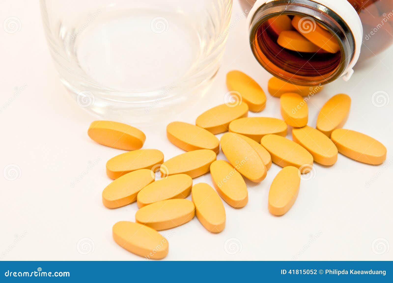 Medical Pills Tablets Capsules Caplets Stock Photo - Image of magnesium ...