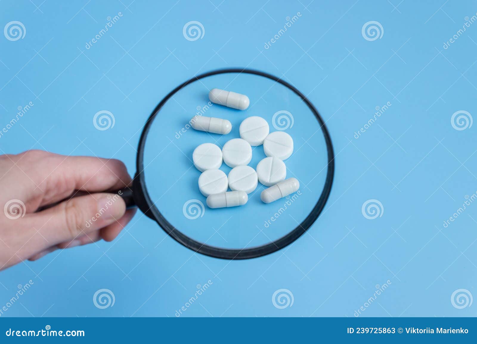 Paracetamol Under The Microscope Stock Image | CartoonDealer.com #67064509