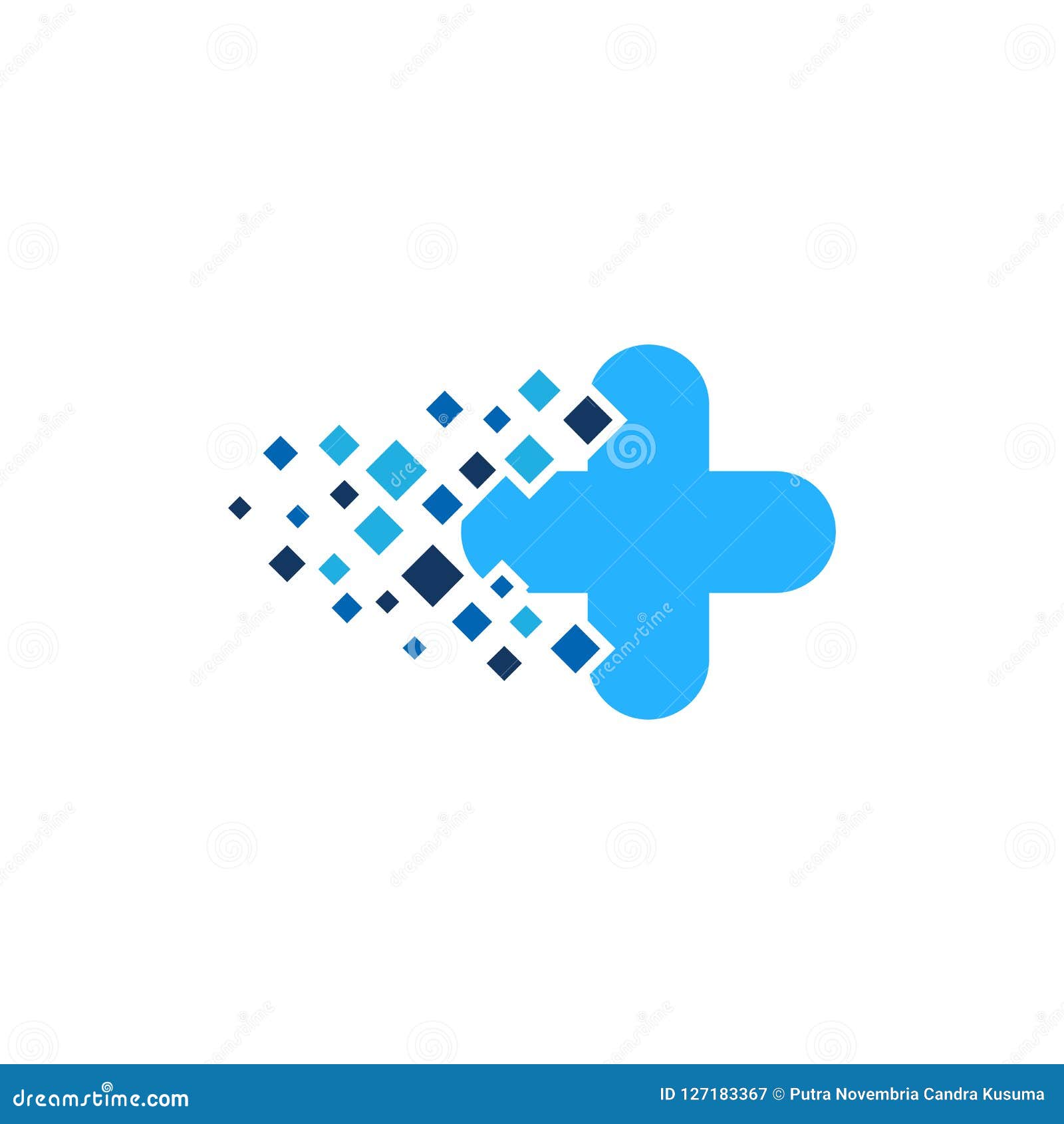 Medical Pixel Logo Icon Design Stock Vector - Illustration of abstract ...