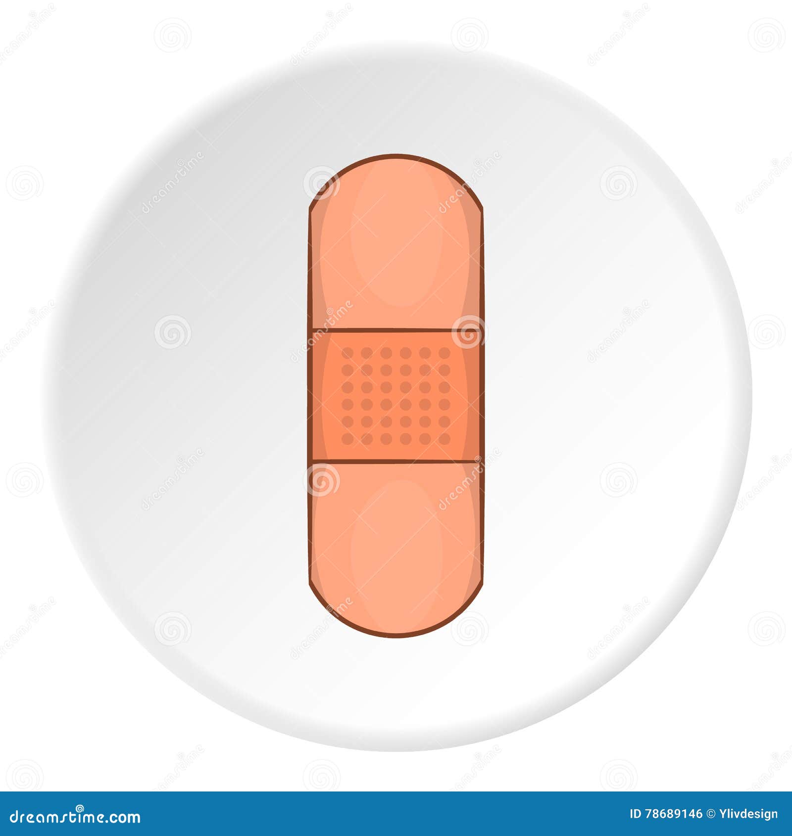 Medical Plaster Icon, Cartoon Style Stock Vector - Illustration of help ...