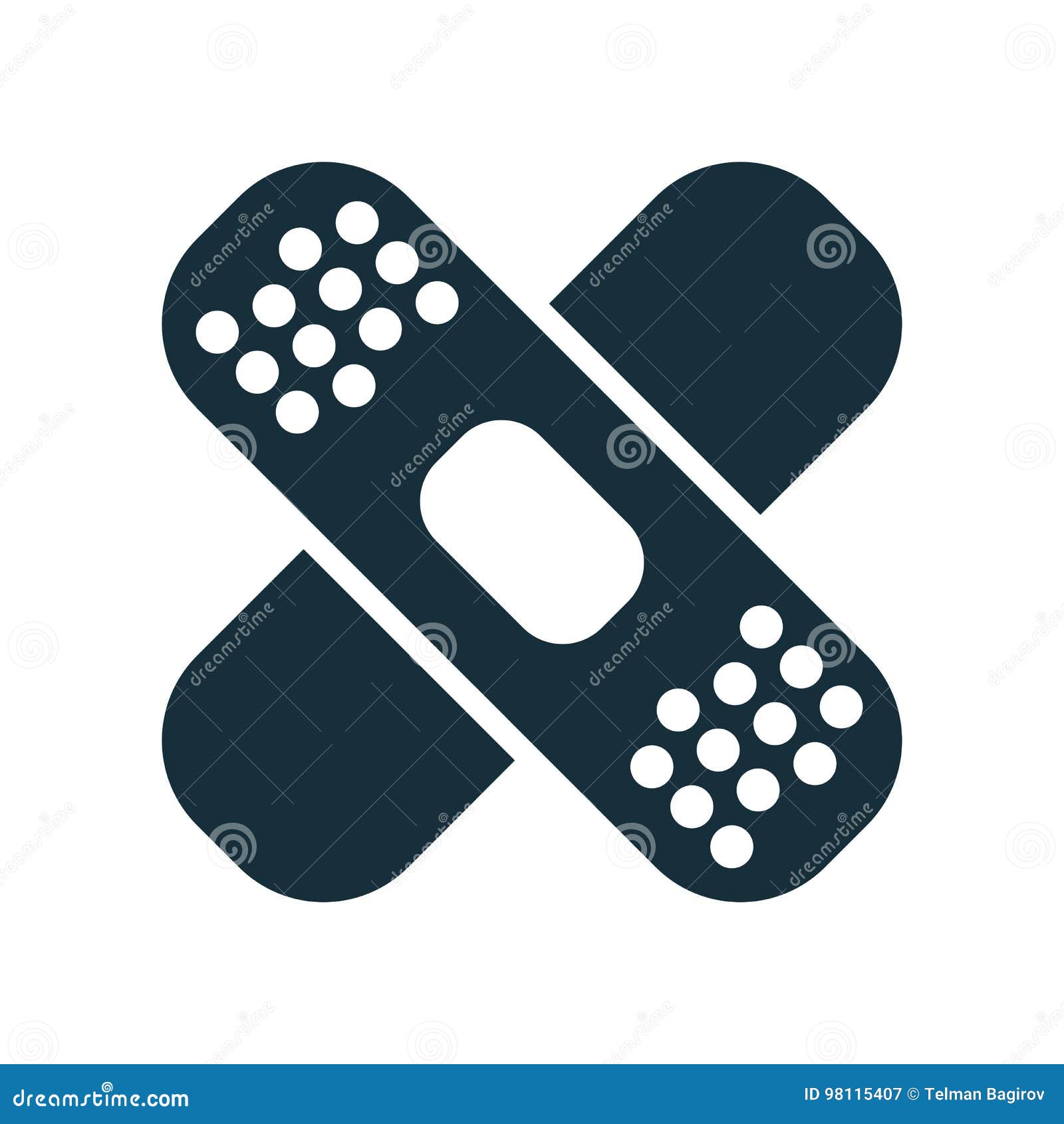 Medical Plaster Isolated On Transparent Background. Realistic Adhesive ...