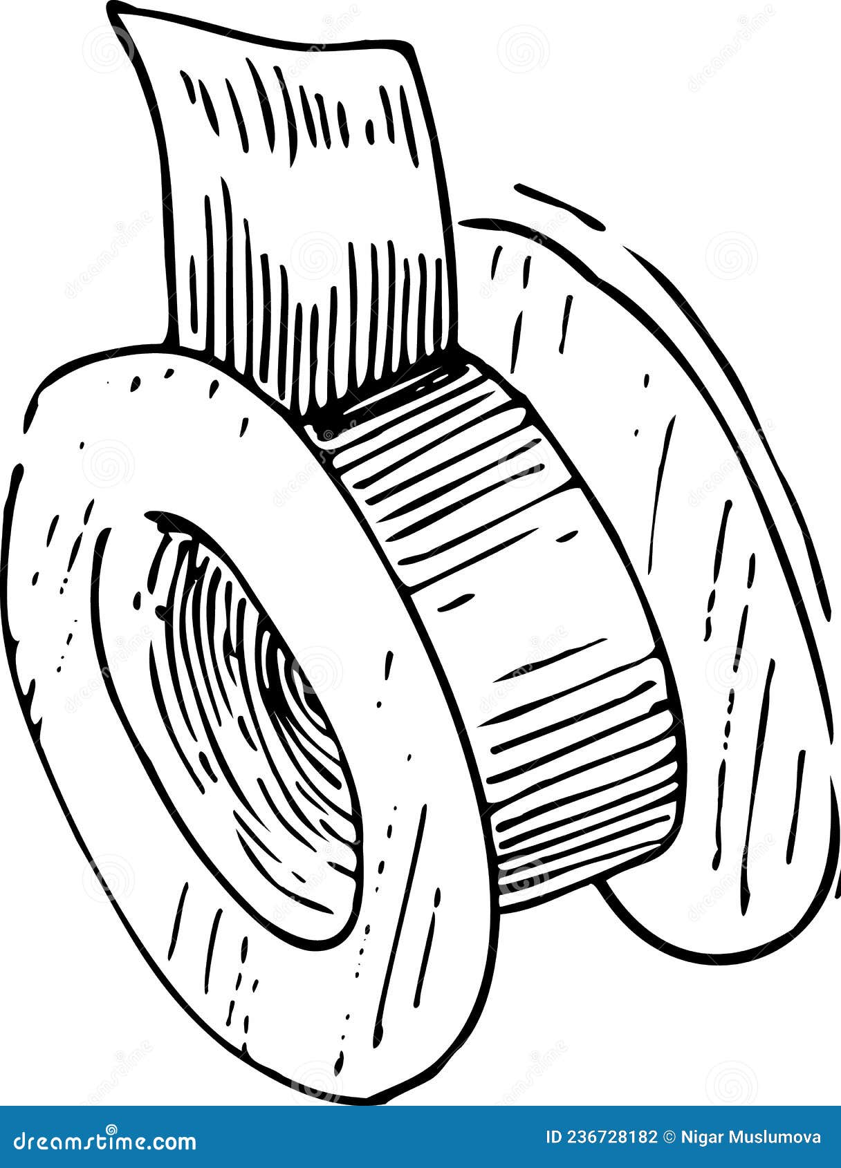 Medical Plaster Sketch Vector Illustration Stock Vector - Illustration ...