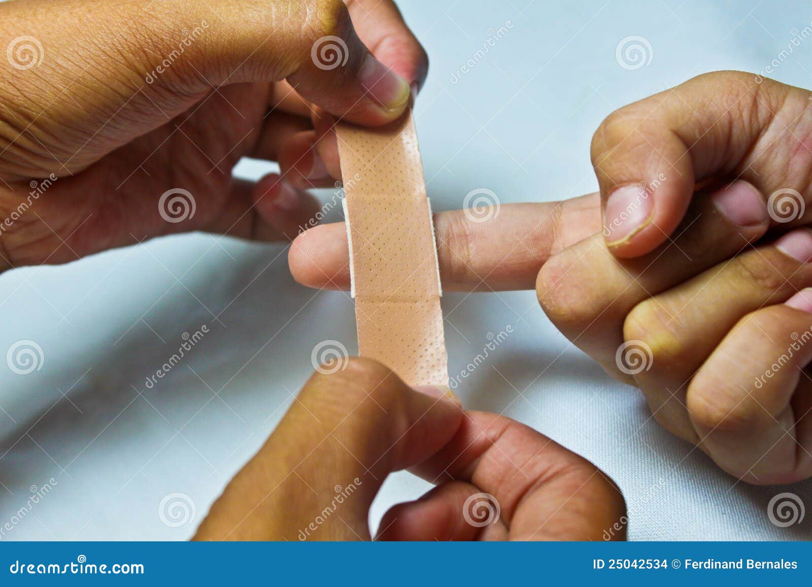 Medical Plaster to Finger stock photo. Image of care - 25042534