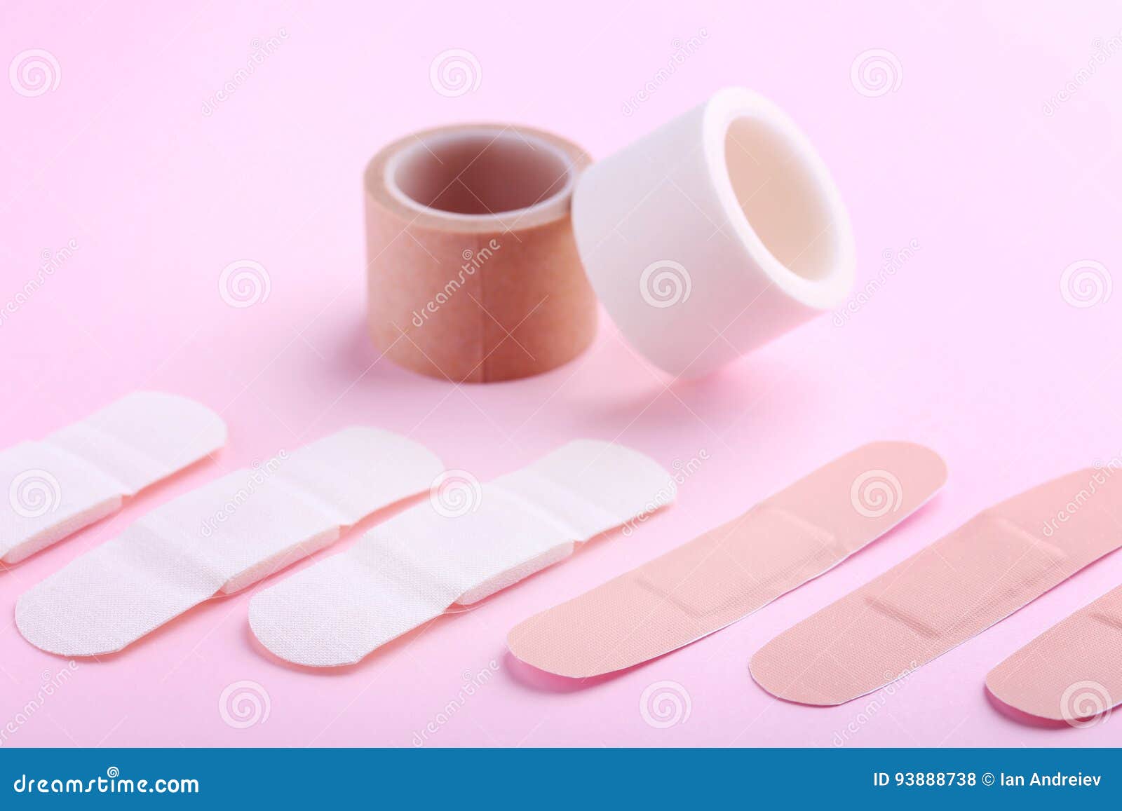 Medical plasters stock photo. Image of background, plaster - 93888738