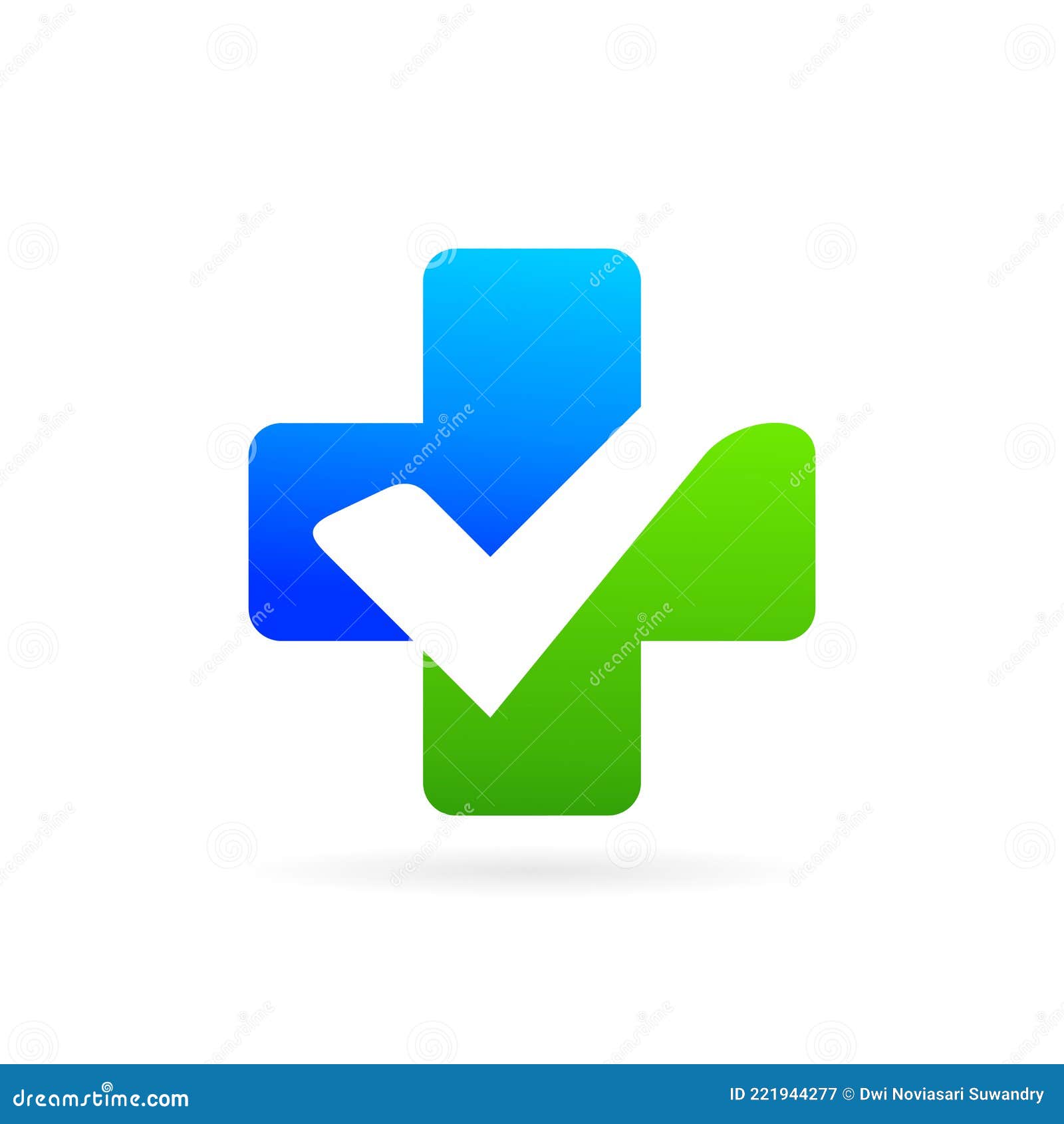 Medical Plus Check Logo Design Stock Vector - Illustration of logotype ...