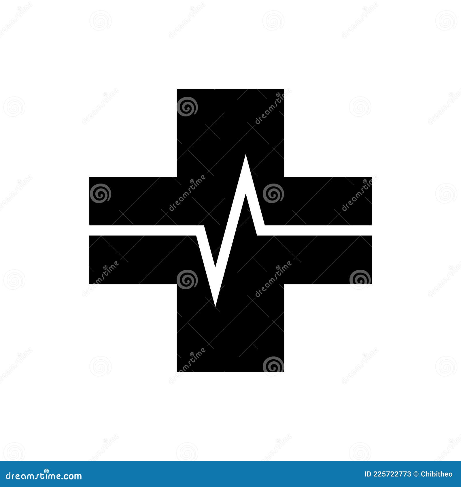 Medical Plus Icon. Flat Design Style Stock Vector - Illustration of ...
