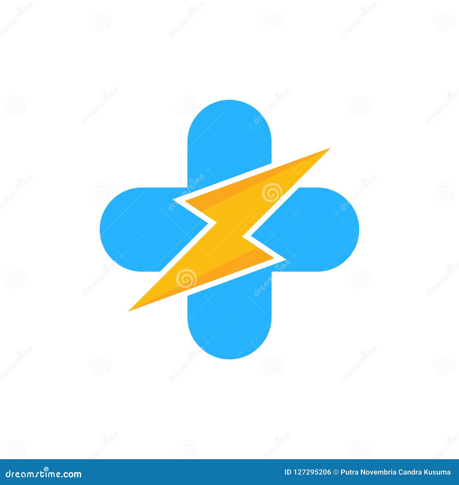 Medical Power Logo Icon Design Stock Vector - Illustration of flash ...