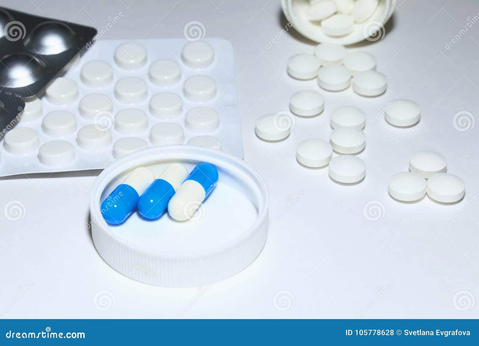 Medical Preparations for Treatment and Vitamins, Various Capsule Stock ...