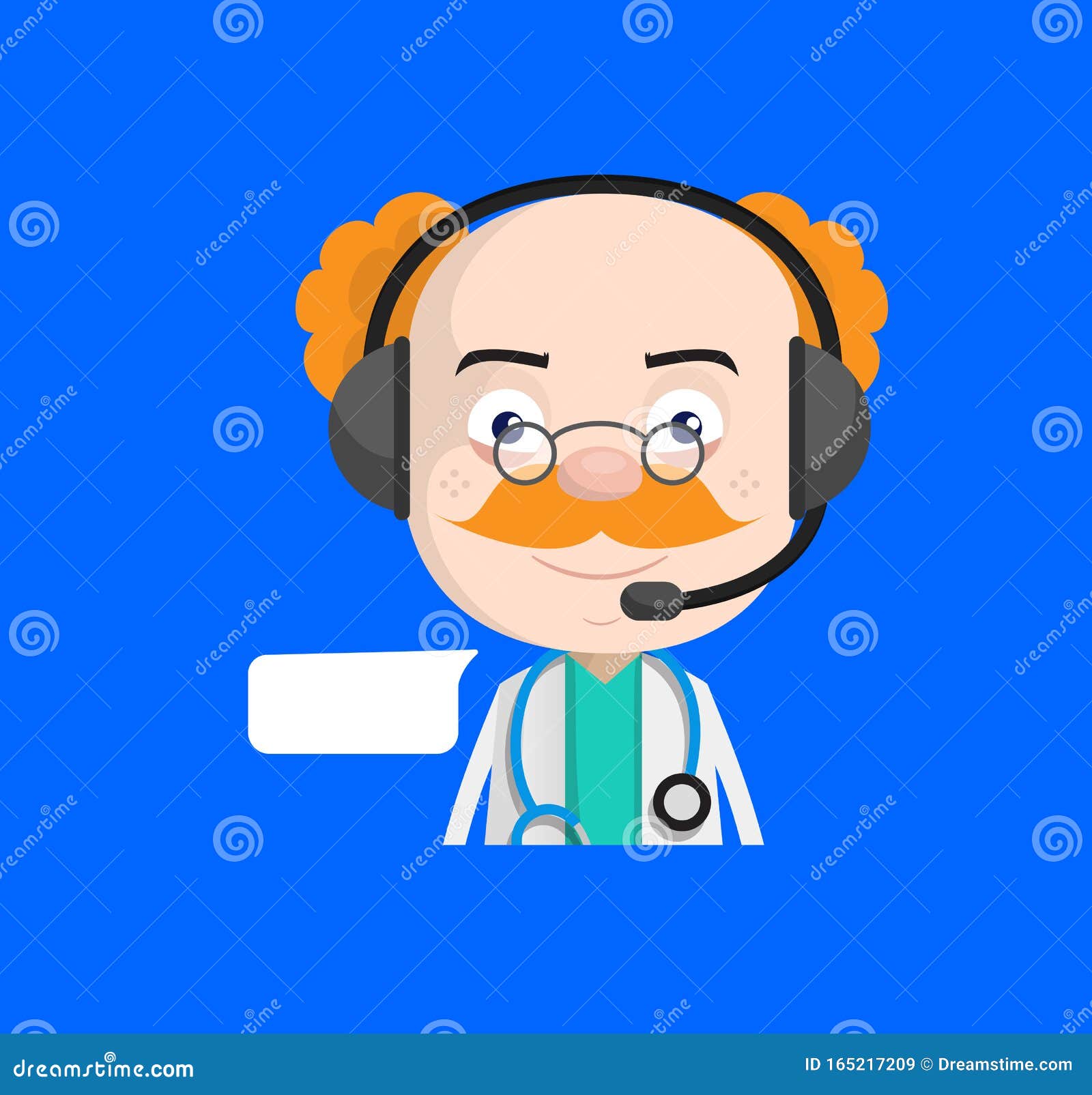 Medical Professional Doctor - Providing a Customer Service Stock Vector ...