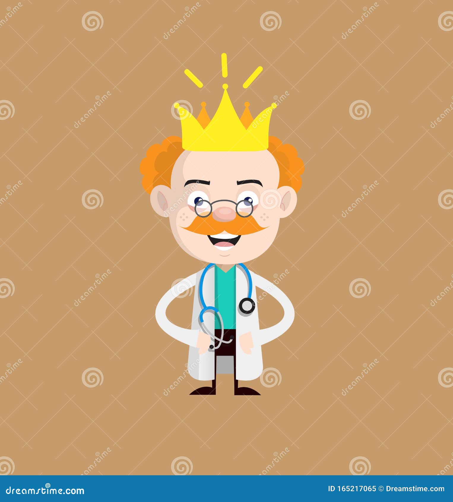 Medical Professional Doctor - Wearing a Crown Stock Vector ...