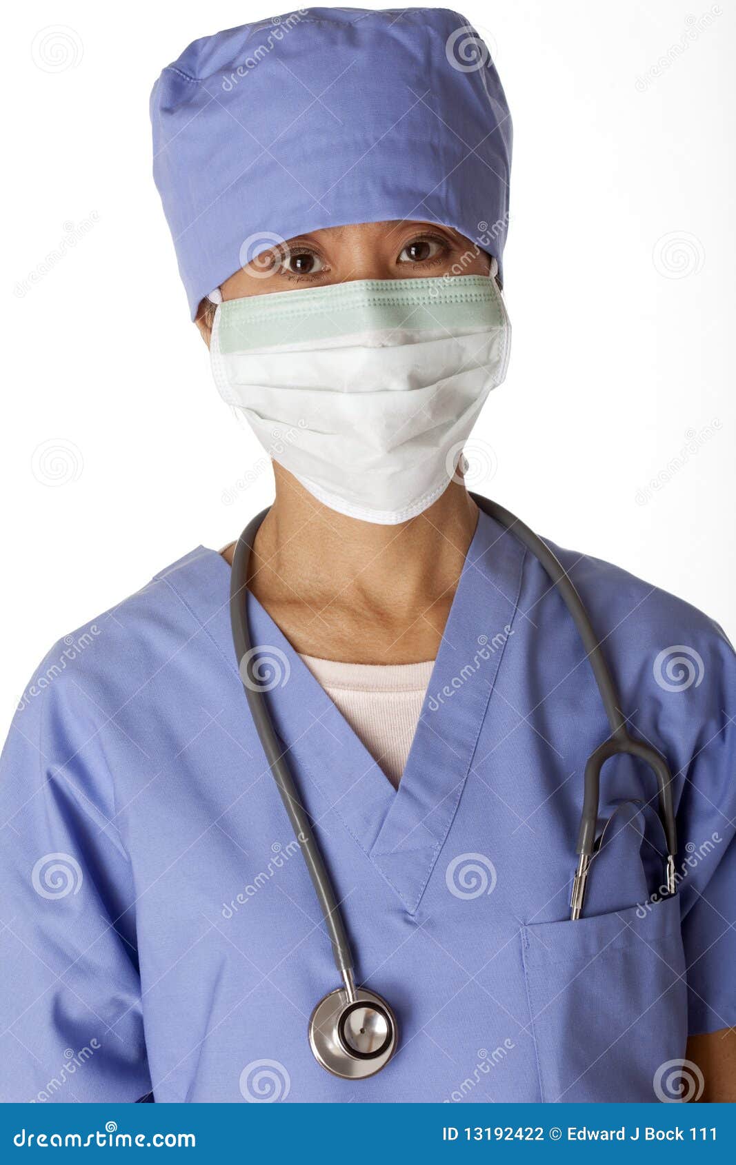 Medical Professional in Scrubs Stock Photo - Image of stethoscope ...