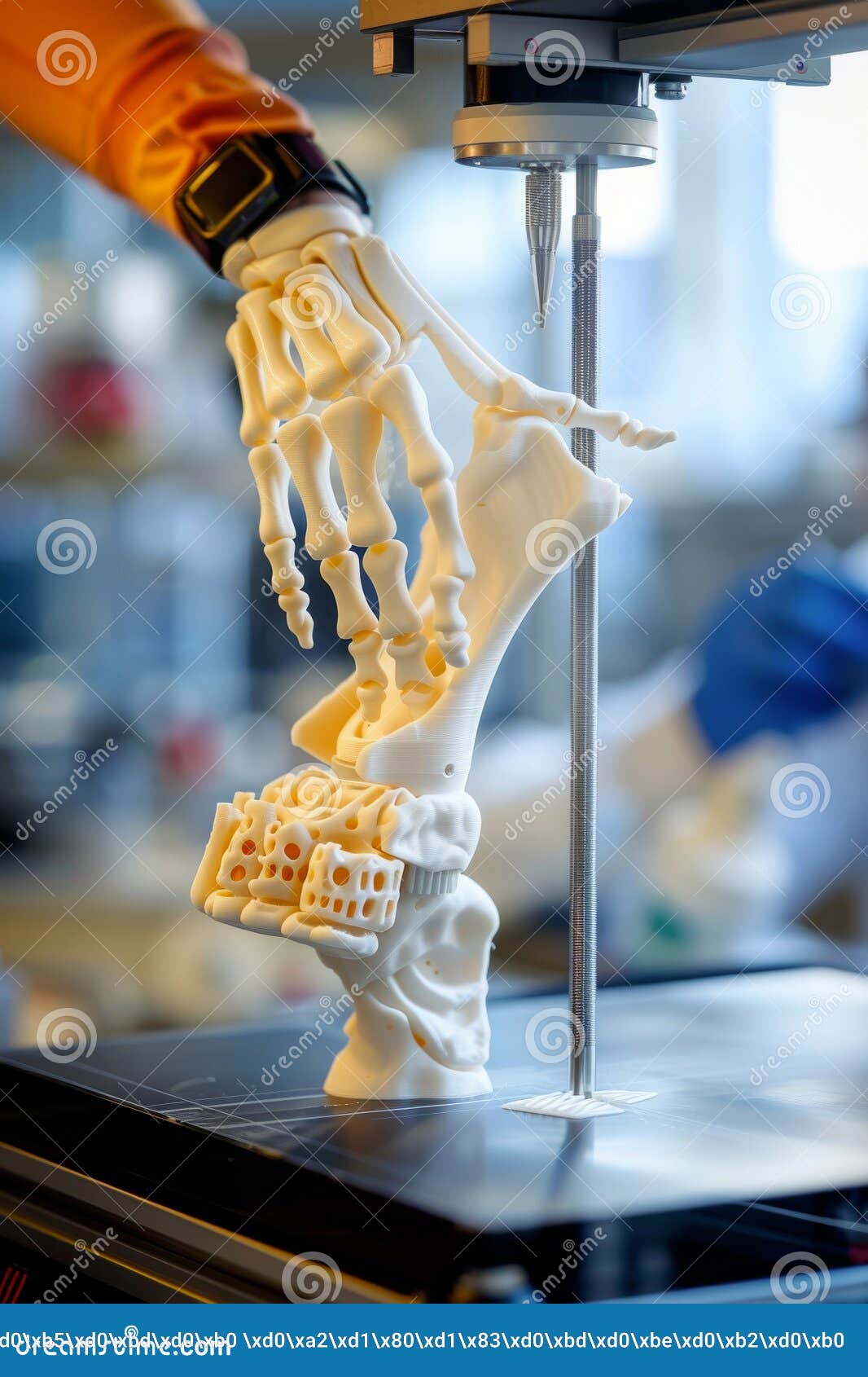 3D Printed Prosthetics Modern Futurism Background Stock Photo ...