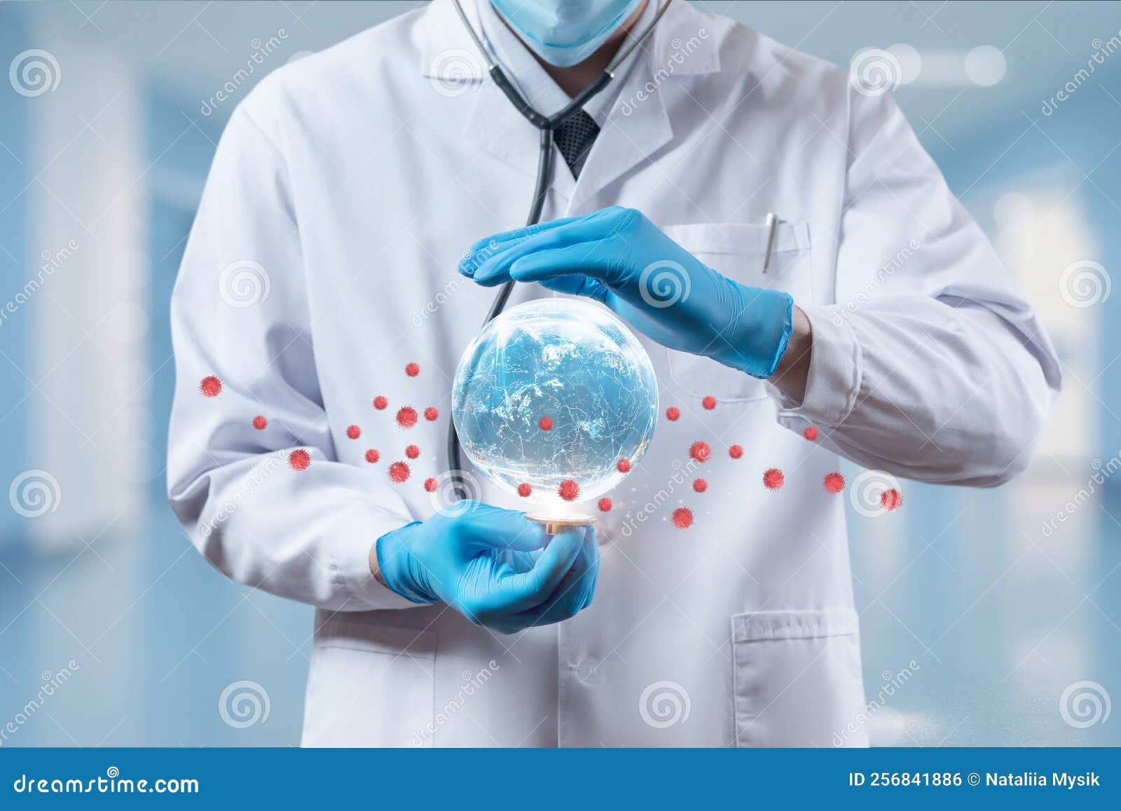 Medical Protecting the World from the Spread of the Virus Stock Photo ...