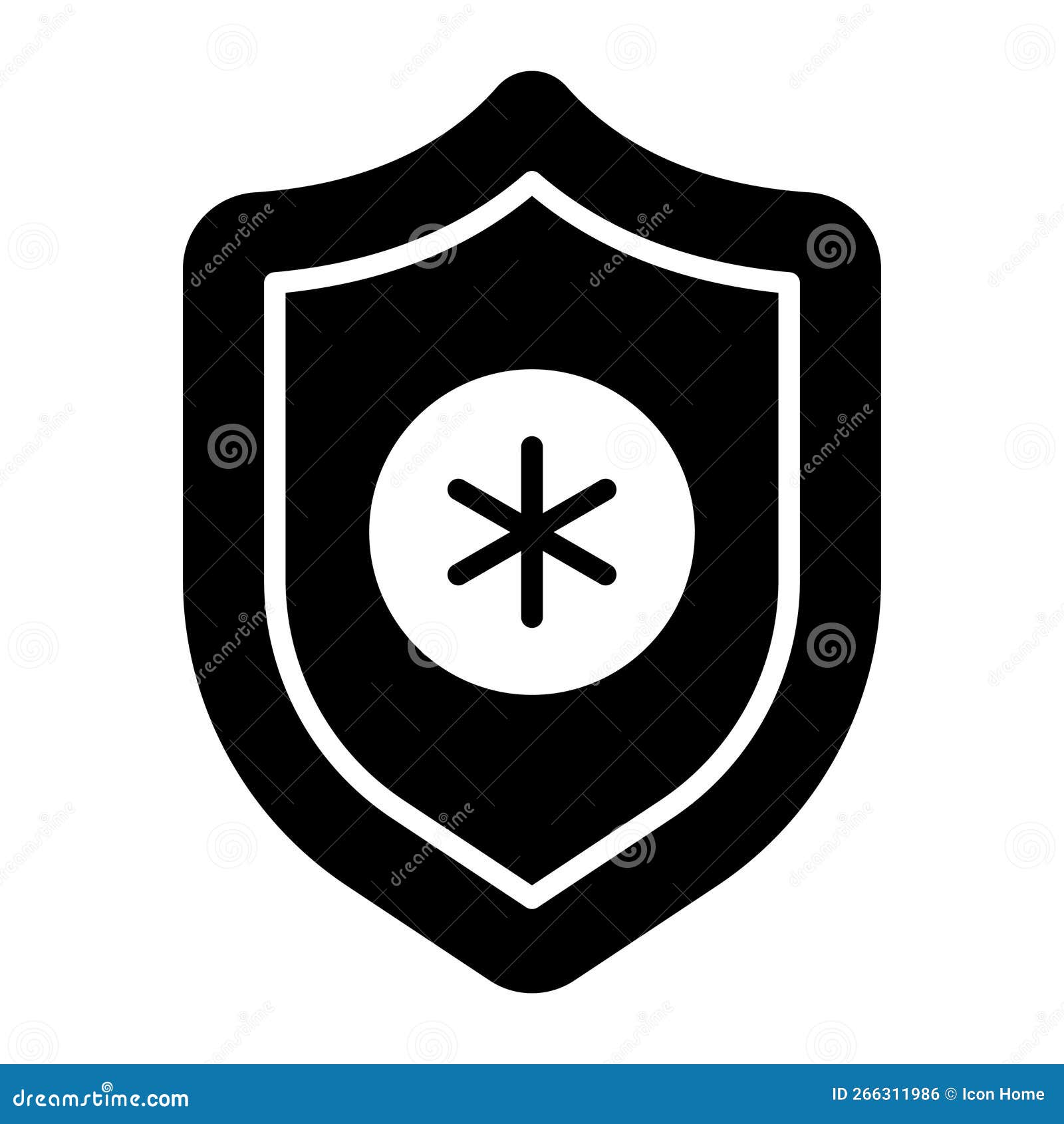 Medical Protection Icon, Safety Shield Having Medical Sign Vector Stock ...