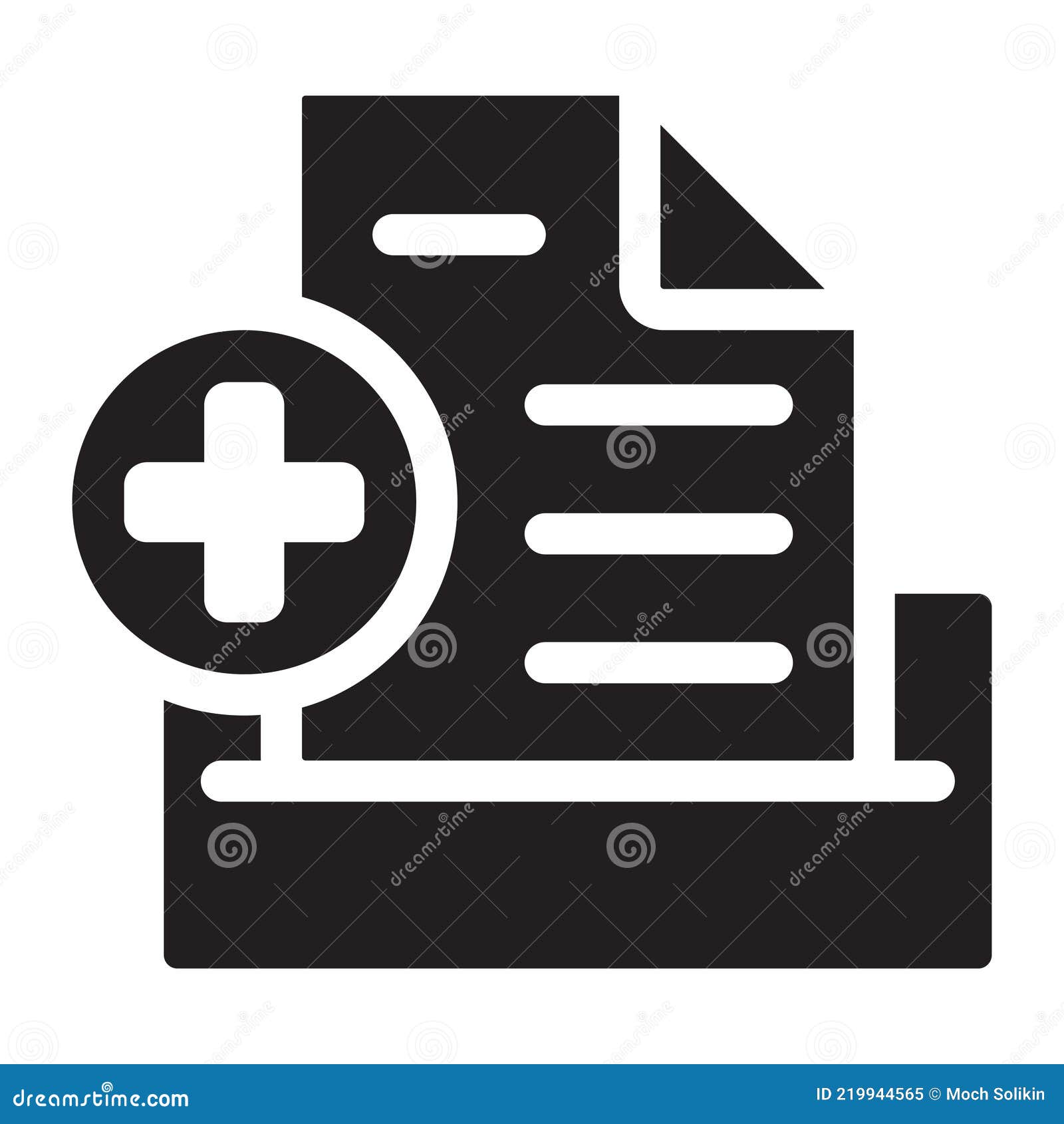 Medical Record Documentation Flat Icon for Apps or Websites Stock ...