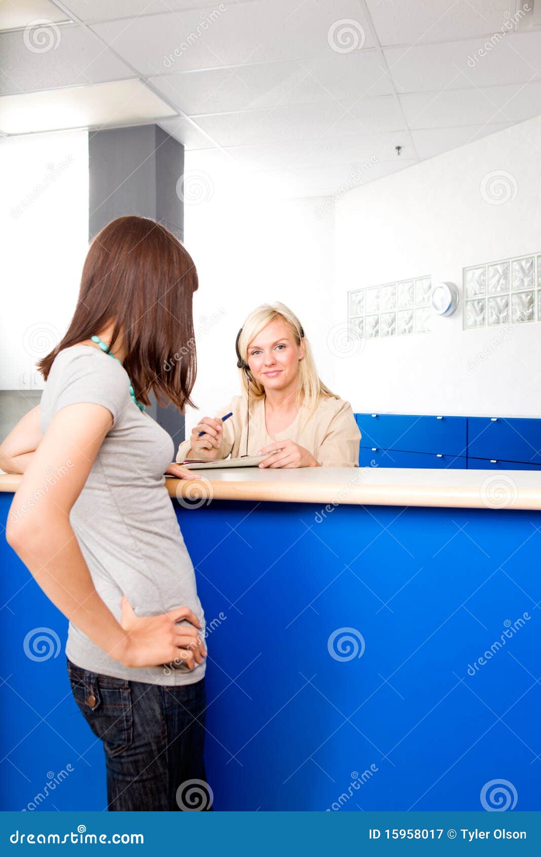 Medical Recption and Patient Stock Image - Image of customer, nurse ...