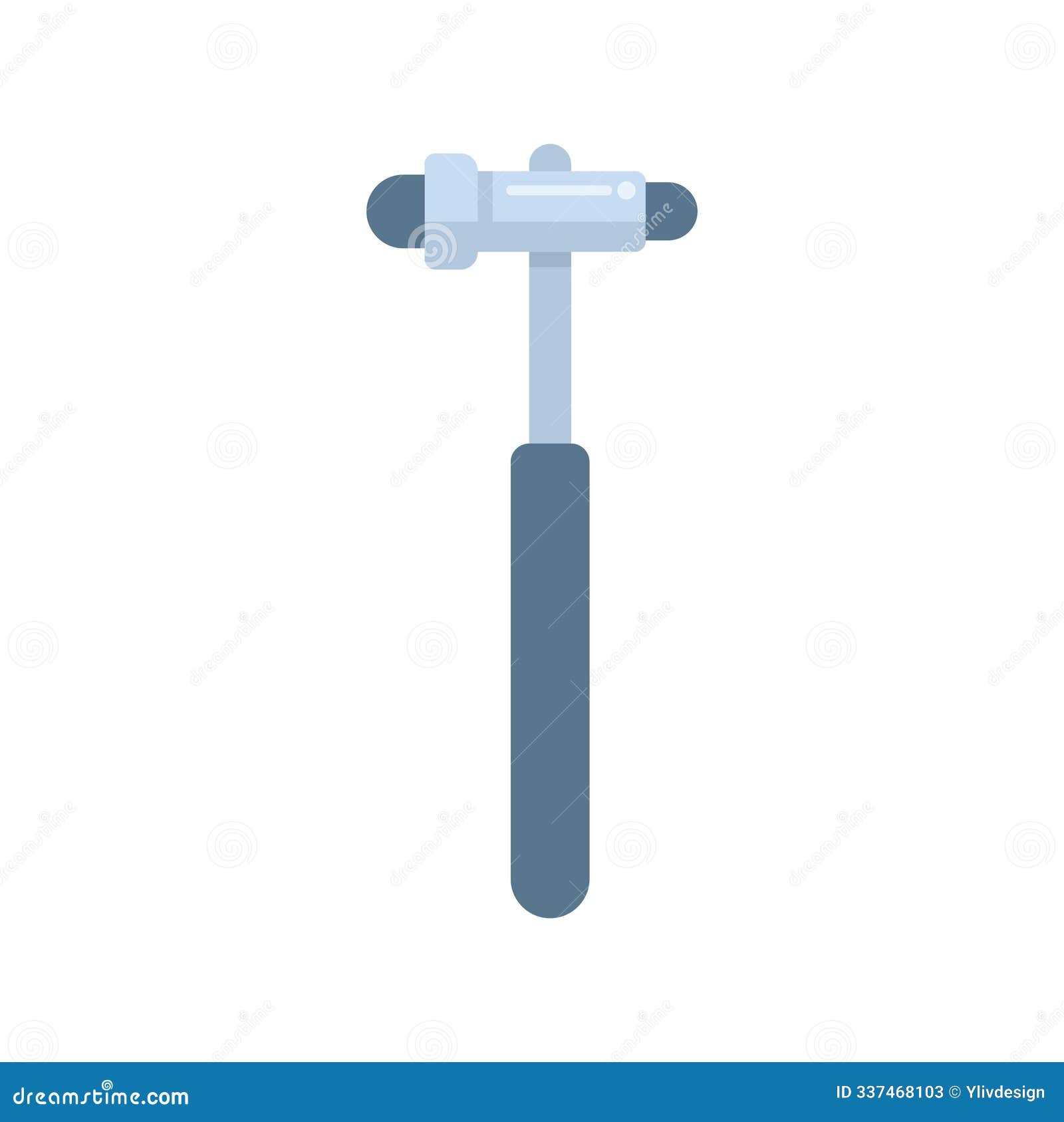 Reflex Hammer Showing Neurological Examination Tool Stock Image - Image ...