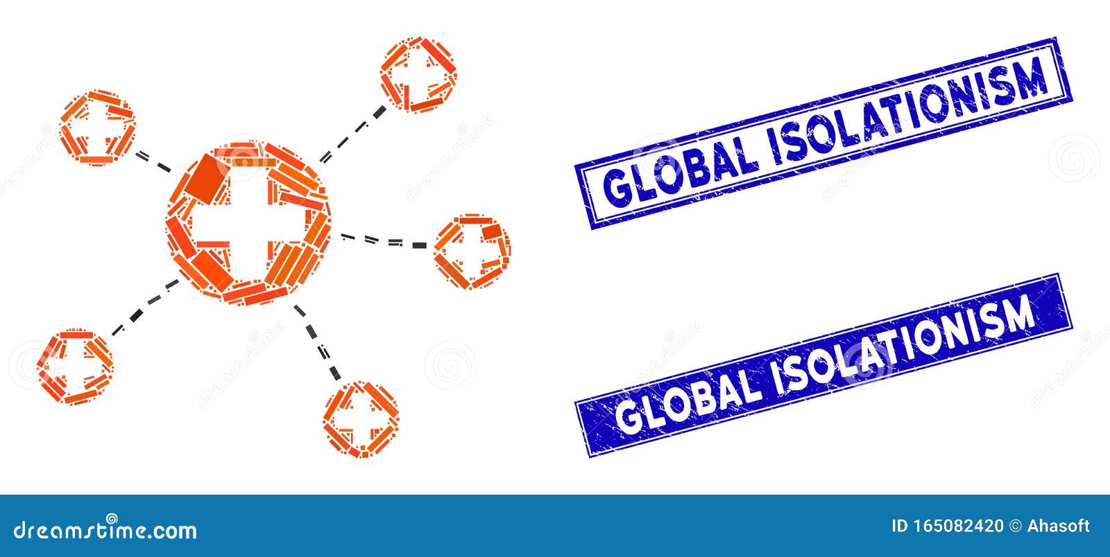 Medical Relations Mosaic And Scratched Rectangle Global Isolationism ...