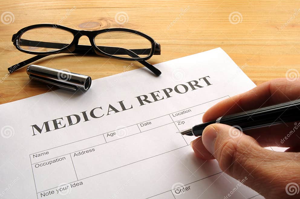 Medical report stock image. Image of diagnose, paperwork - 14598201
