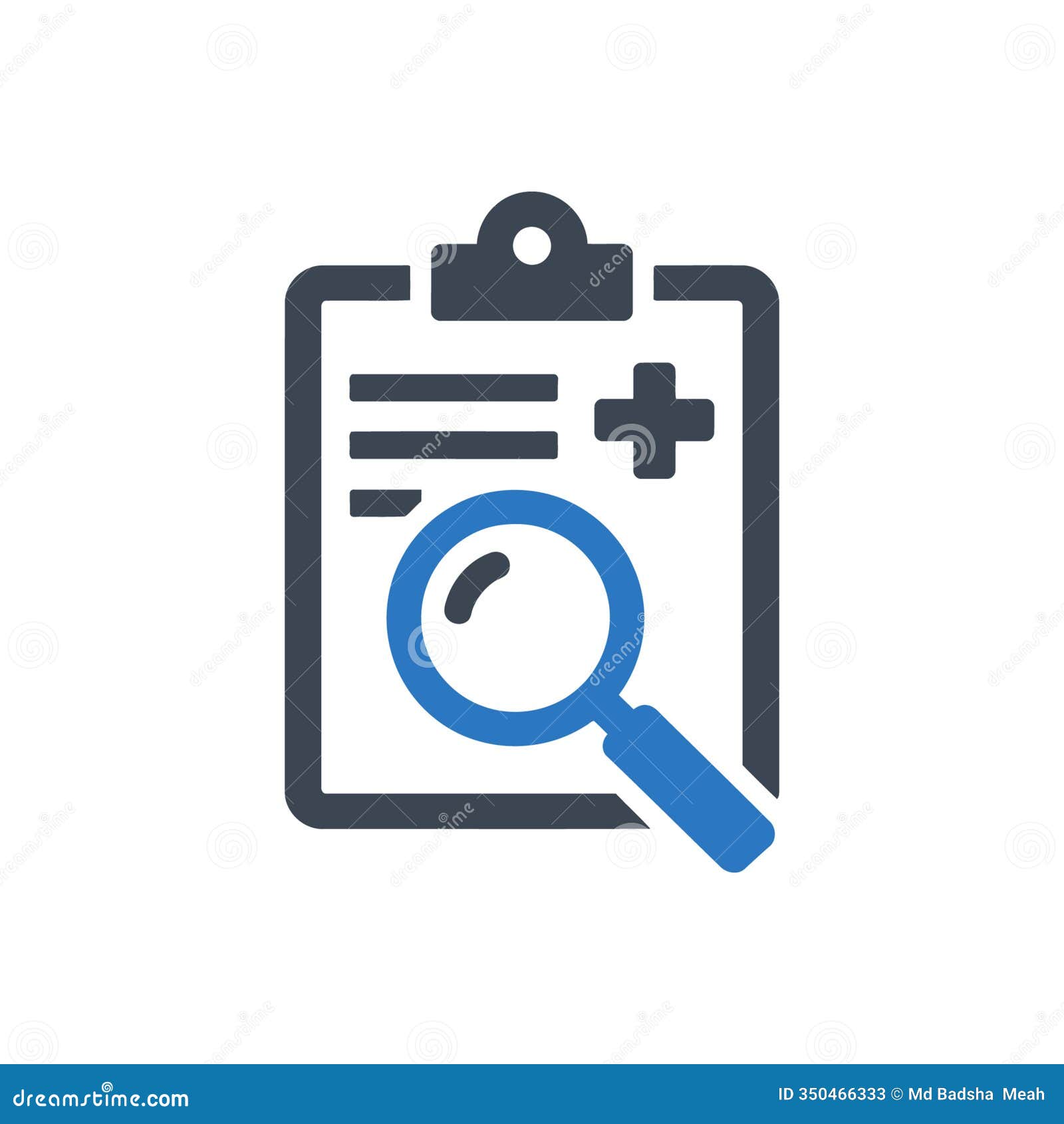 Medical Report Analysis Icon Stock Vector - Illustration of analysis ...