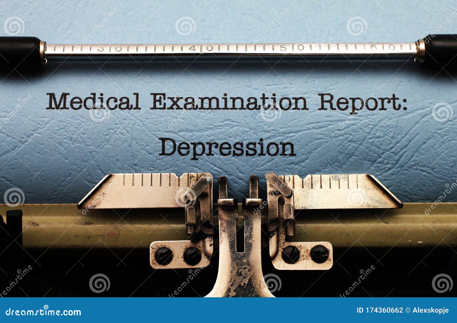 Medical Report - Depression Stock Photo - Image of female, close: 174360662