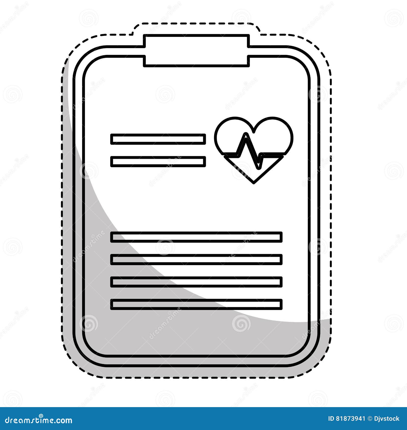 Medical report icon stock vector. Illustration of medical - 81873941