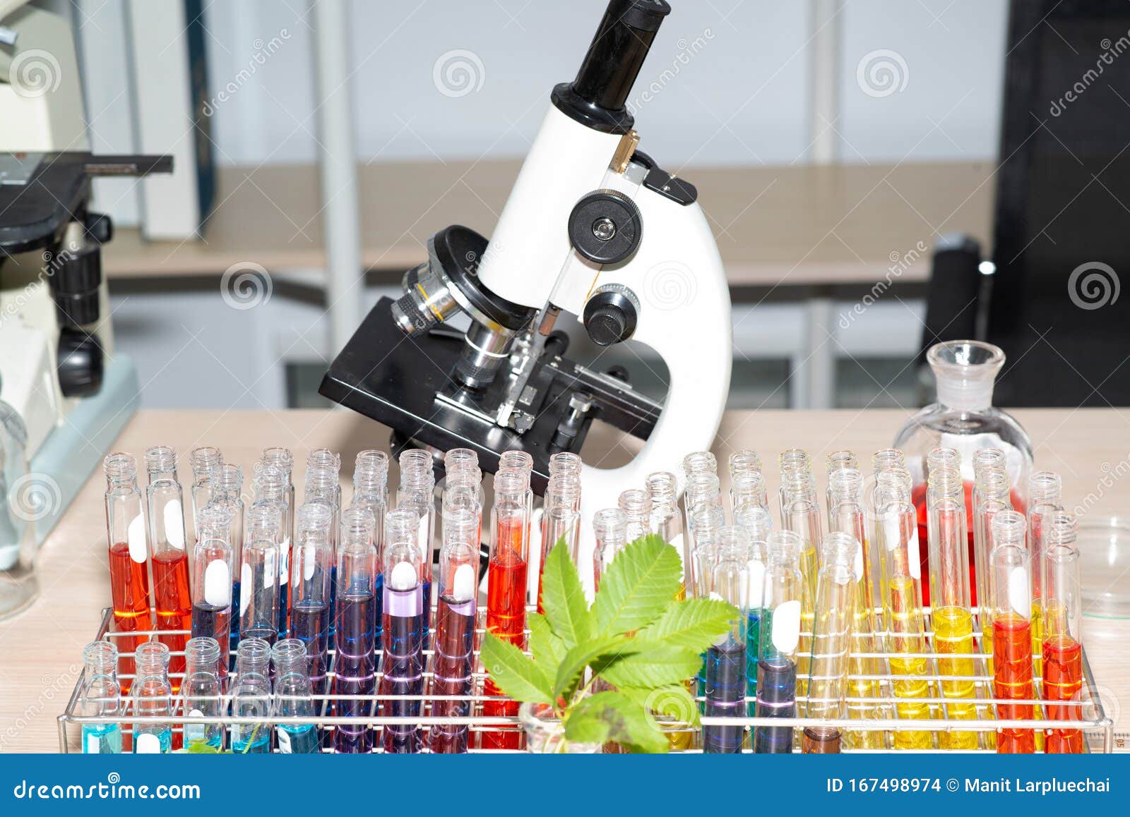 Medical Research Lab or Laboratory Test Testing Samples or a Solution ...