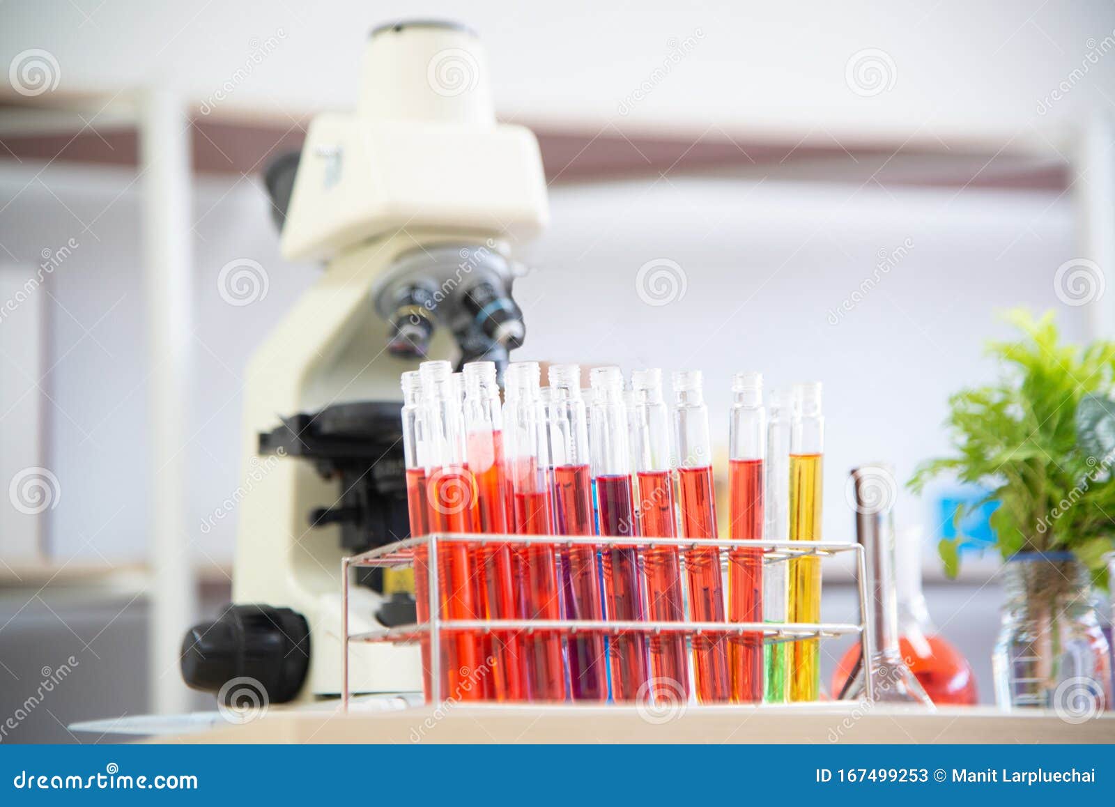 Medical Research Lab or Laboratory Test Testing Samples or a Solution ...