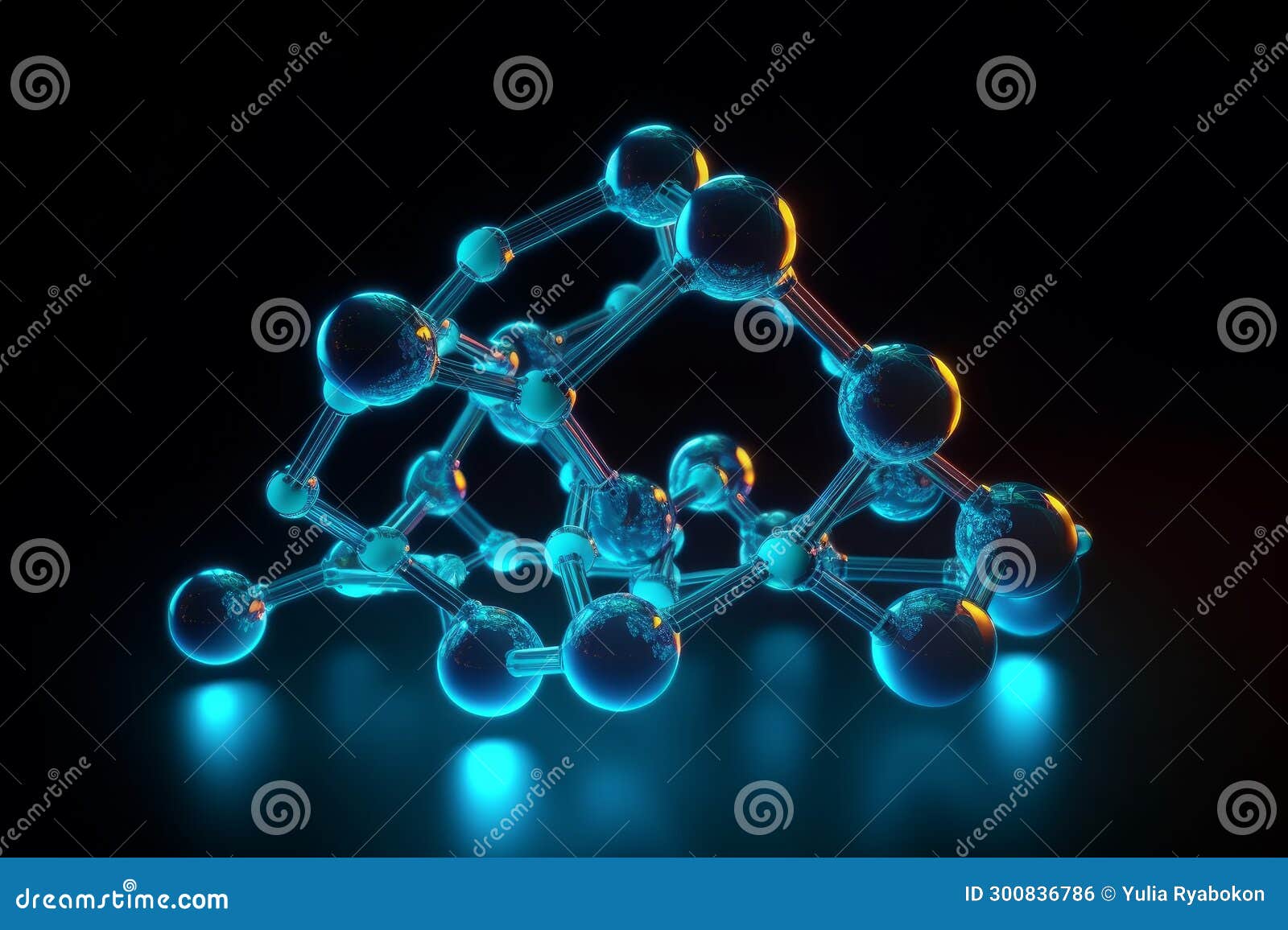 Medical Research Molecular Structures. Generate Ai Stock Photo - Image ...