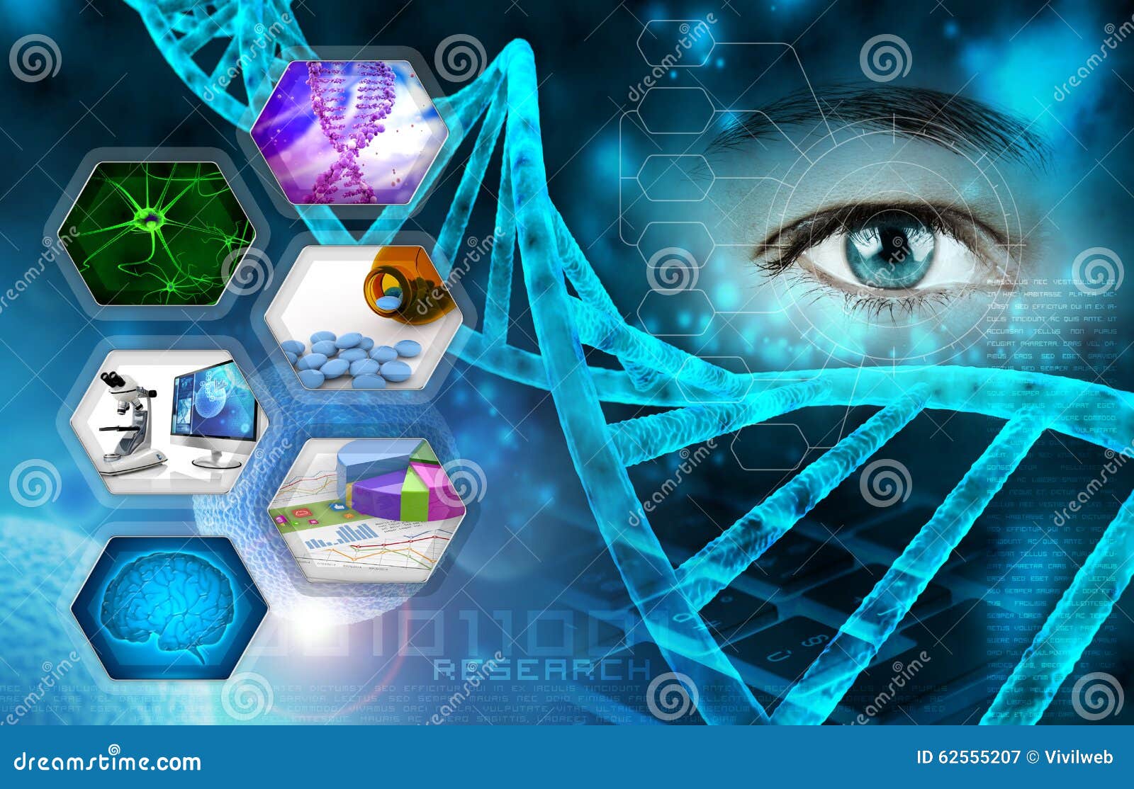 Medical research stock illustration. Illustration of health - 62555207