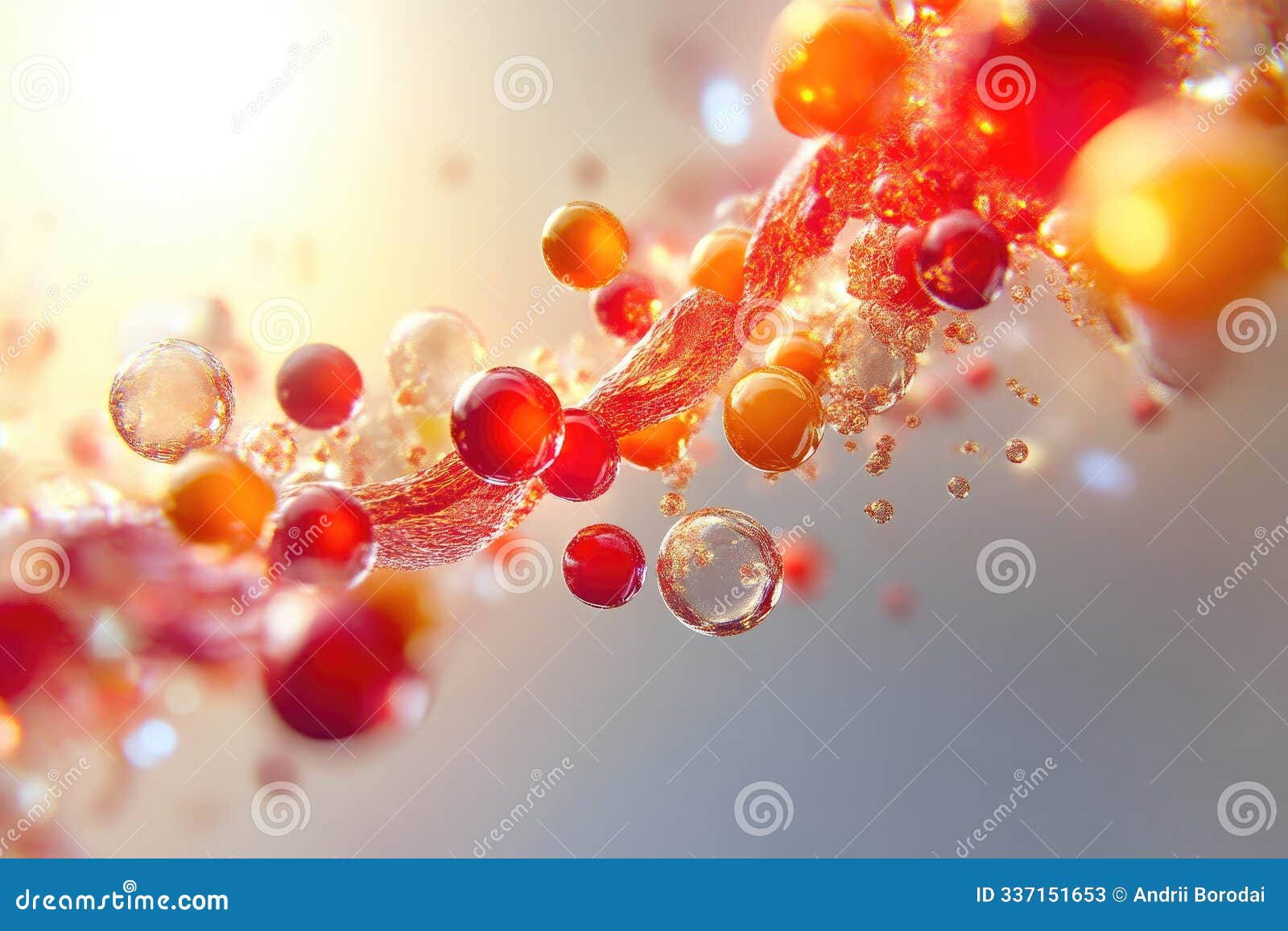 Medical Research Visual: Cholesterol and Lipid Accumulation. Stock ...