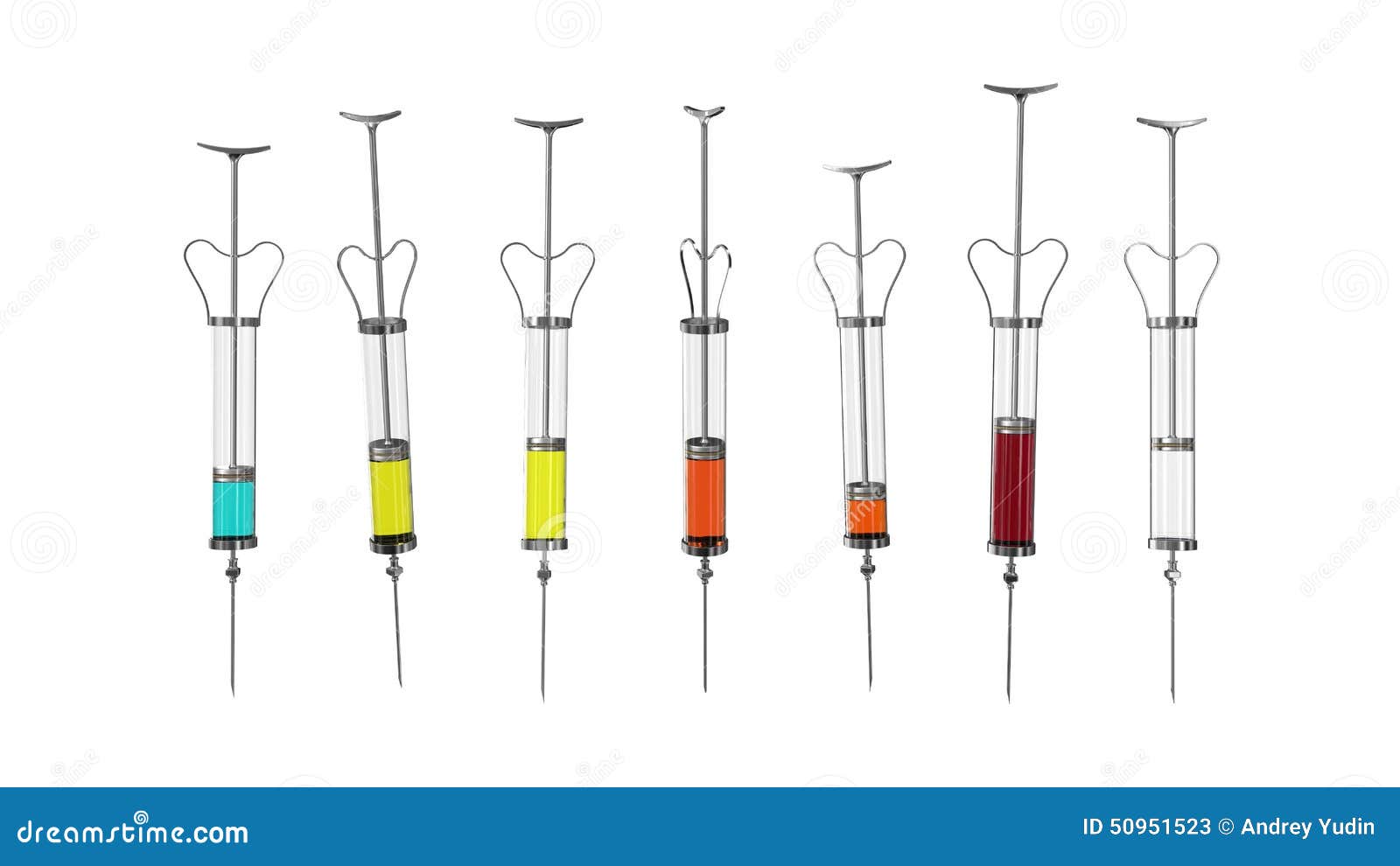 Medical Reusable Injector on White Background 3d Stock Illustration ...