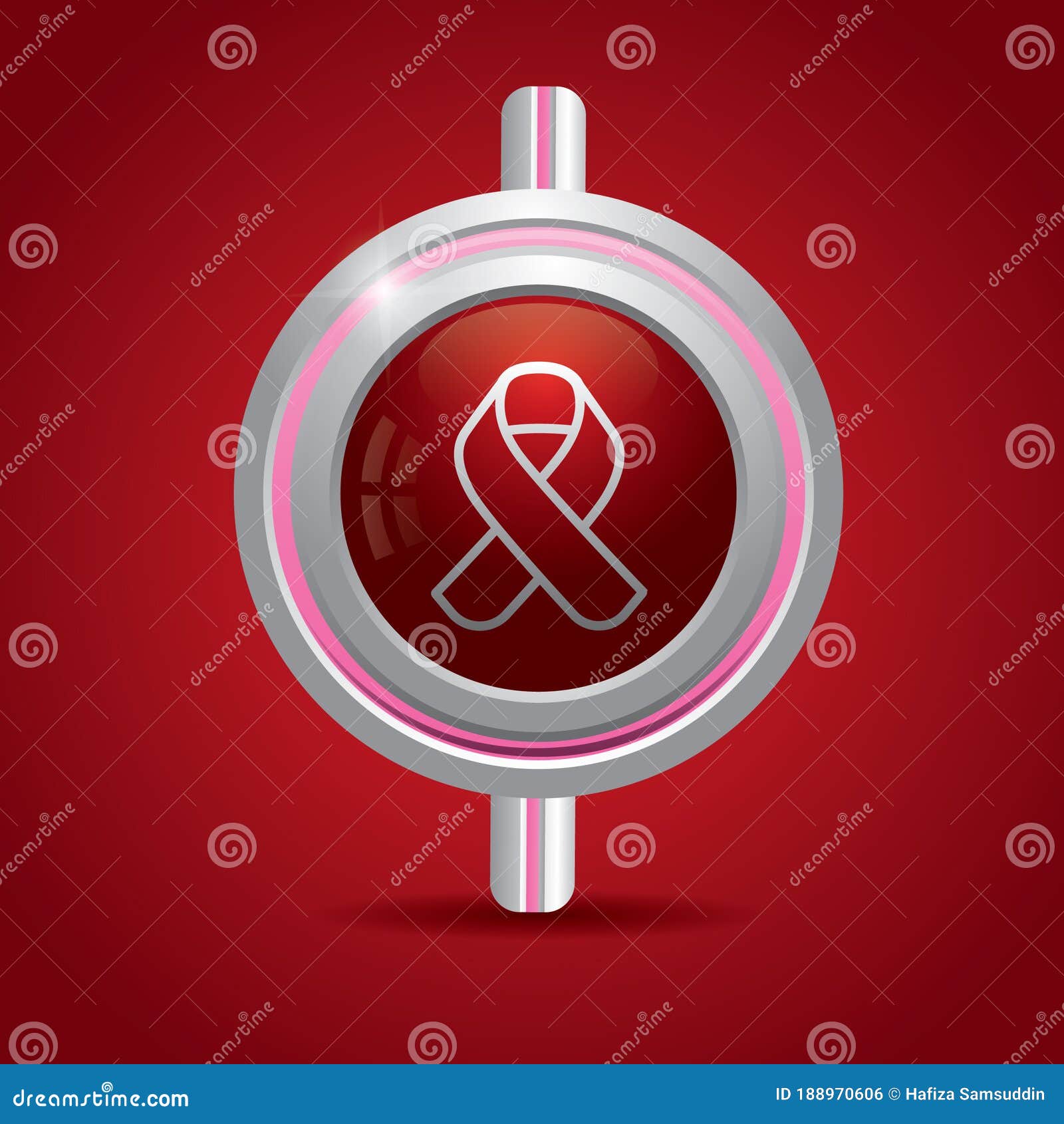 Medical Ribbon. Vector Illustration Decorative Design Stock Vector ...