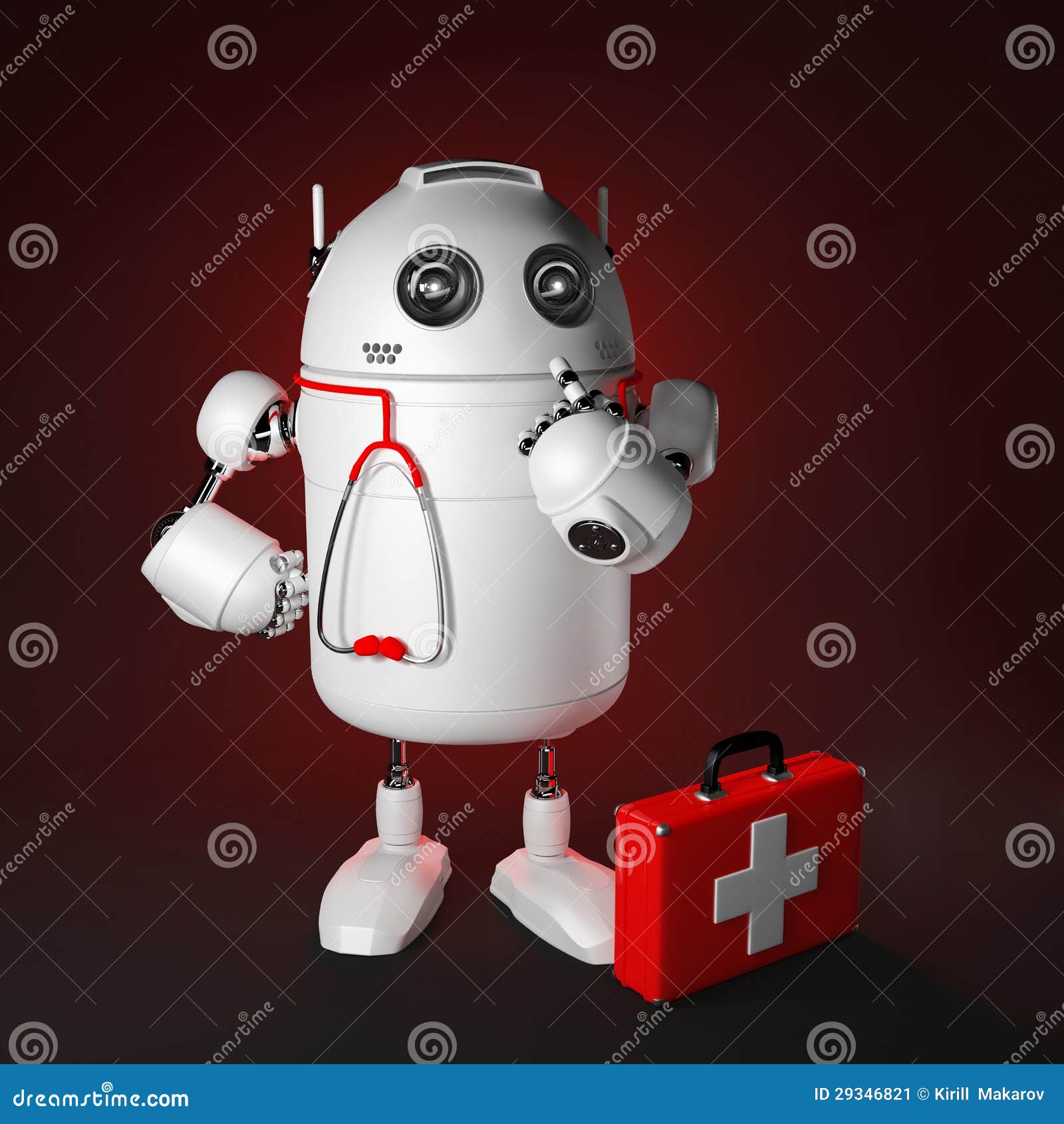 Robot With A Computer Mouse Royalty-Free Stock Image | CartoonDealer ...