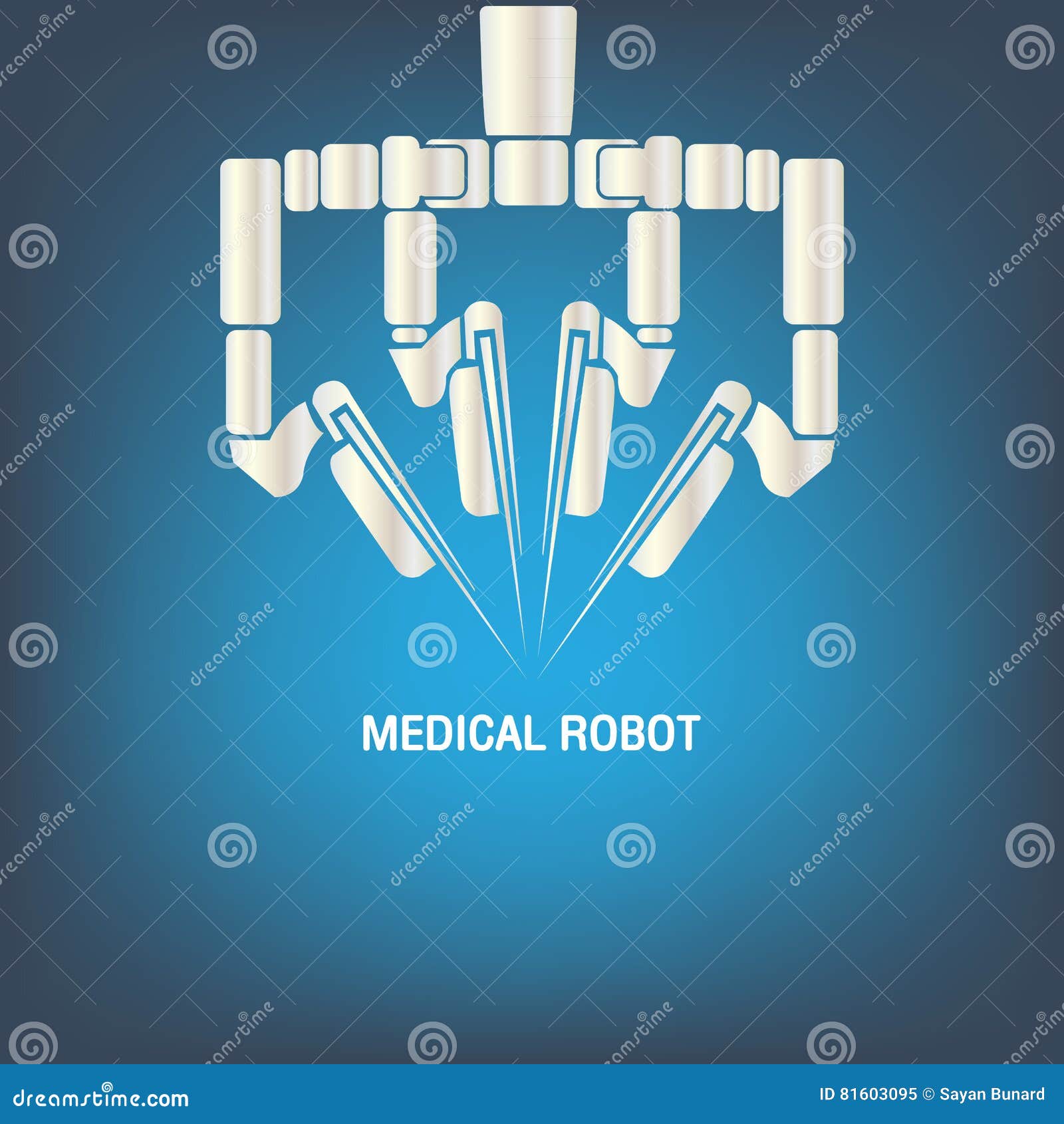 Medical robot icon vector stock vector. Illustration of isometric ...