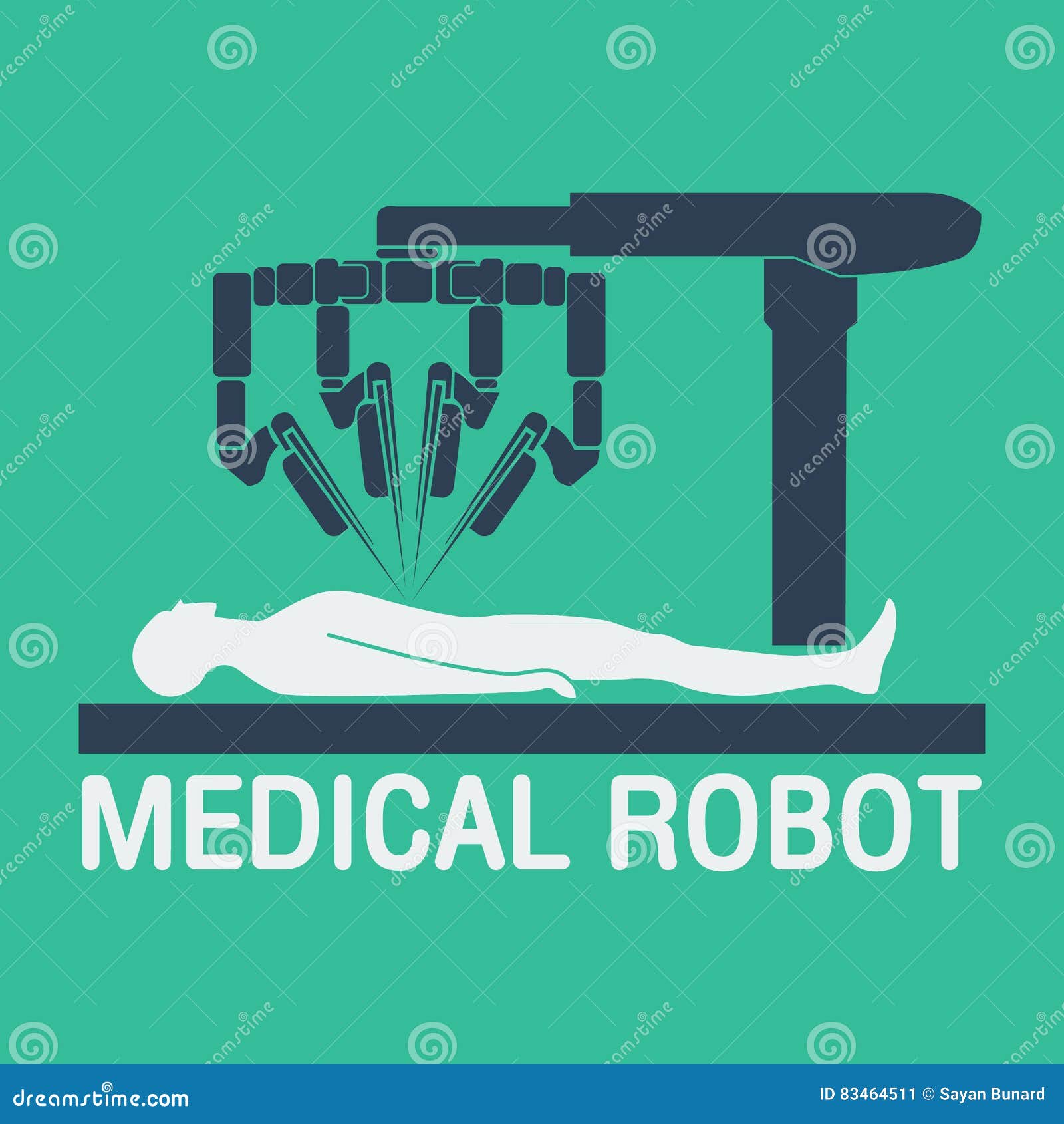 Medical robot icon vector stock vector. Illustration of vector - 83464511