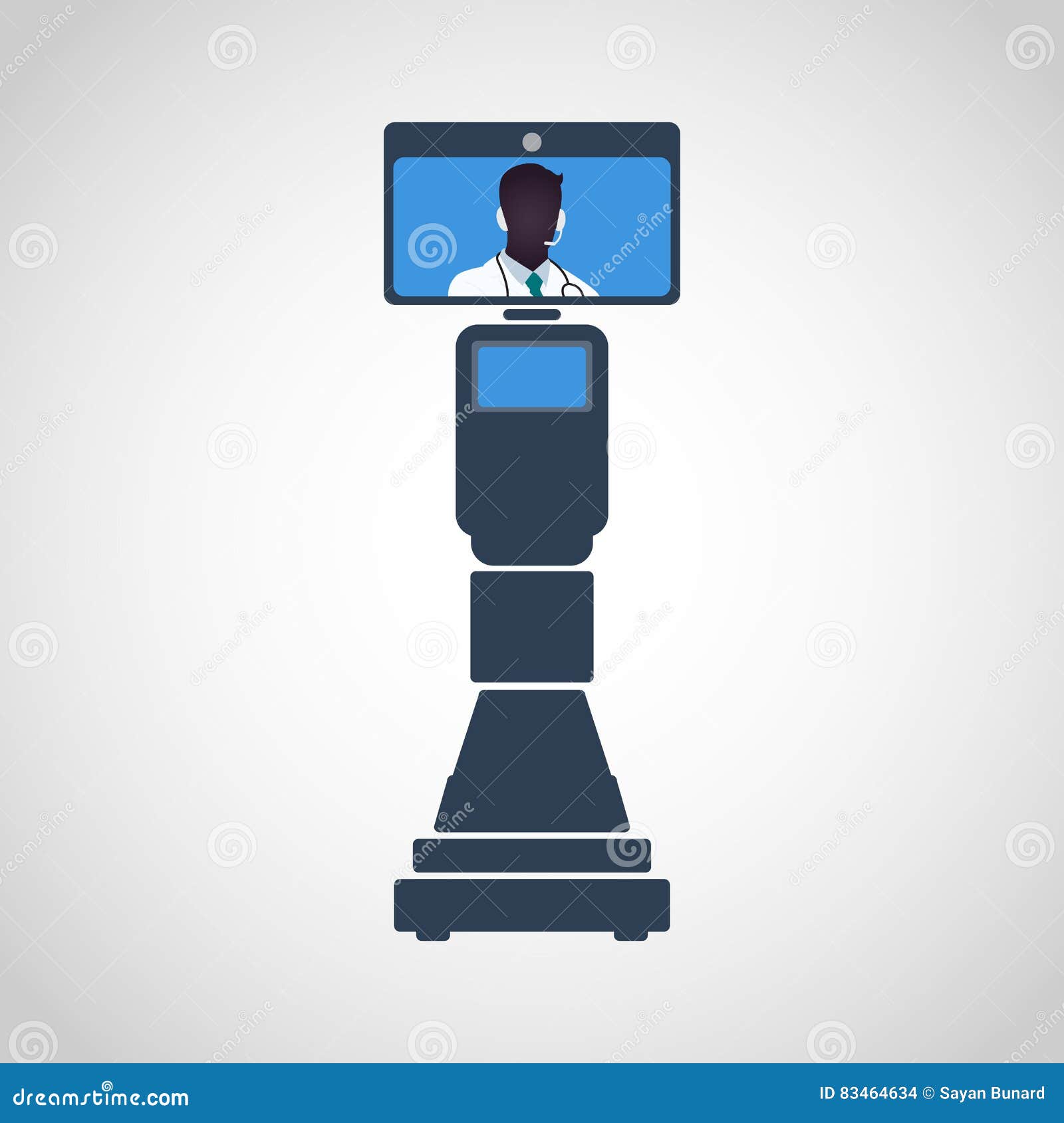 Medical Robotic Doctor Vector. Vector Stock Vector - Illustration of ...