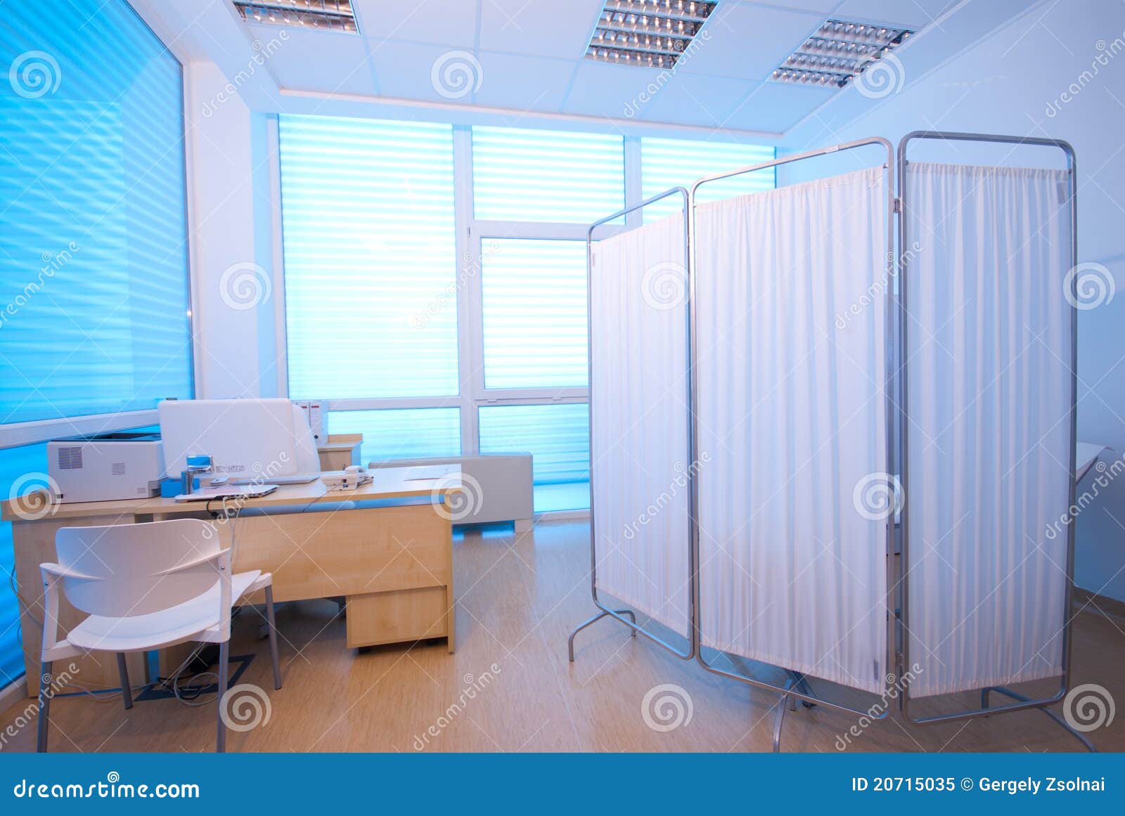 Medical Room IV. stock image. Image of blue, examination - 20715035