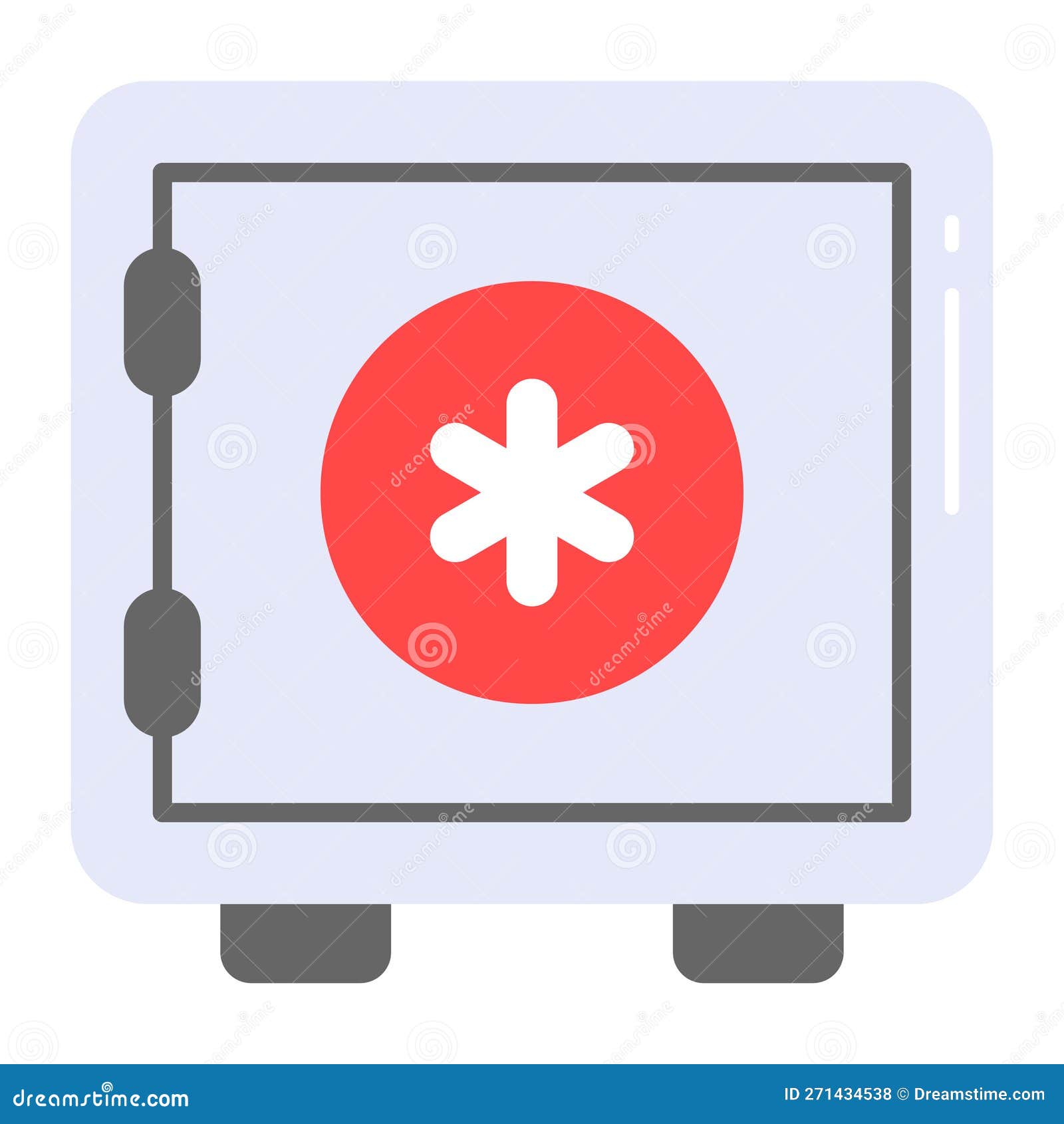 Medical Safe Box Vector Design Isolated on White Background, Easy To ...