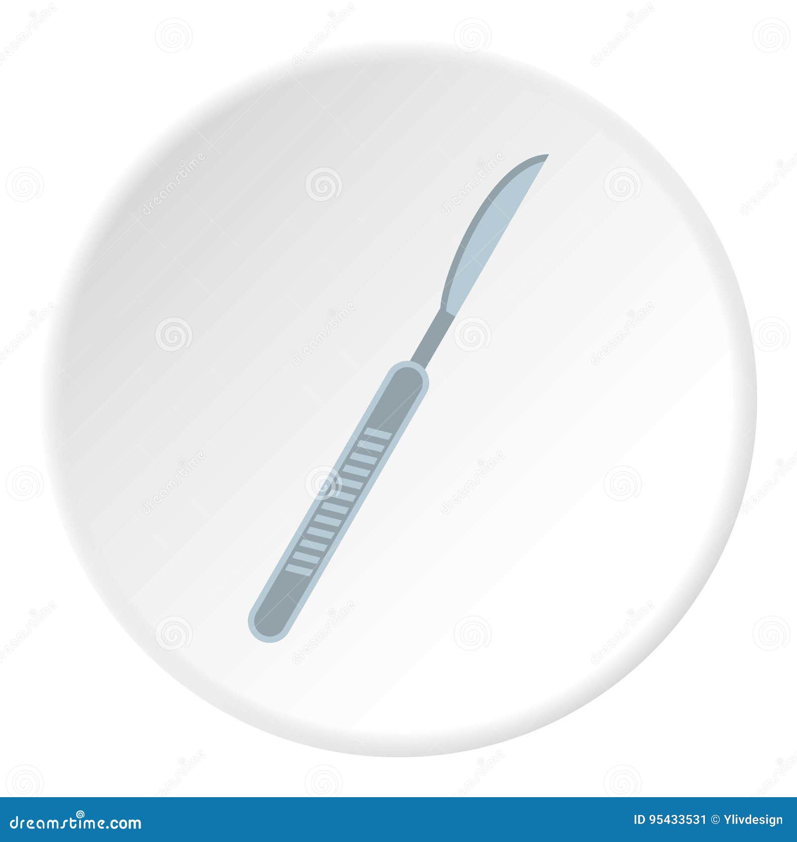 Medical Scalpel Icon Circle Stock Vector - Illustration of operation ...